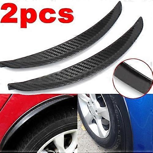 1Pair 24.5cm Soft PVC Fender Flares Arch Wheel Eyebrow Guard Kit for ...