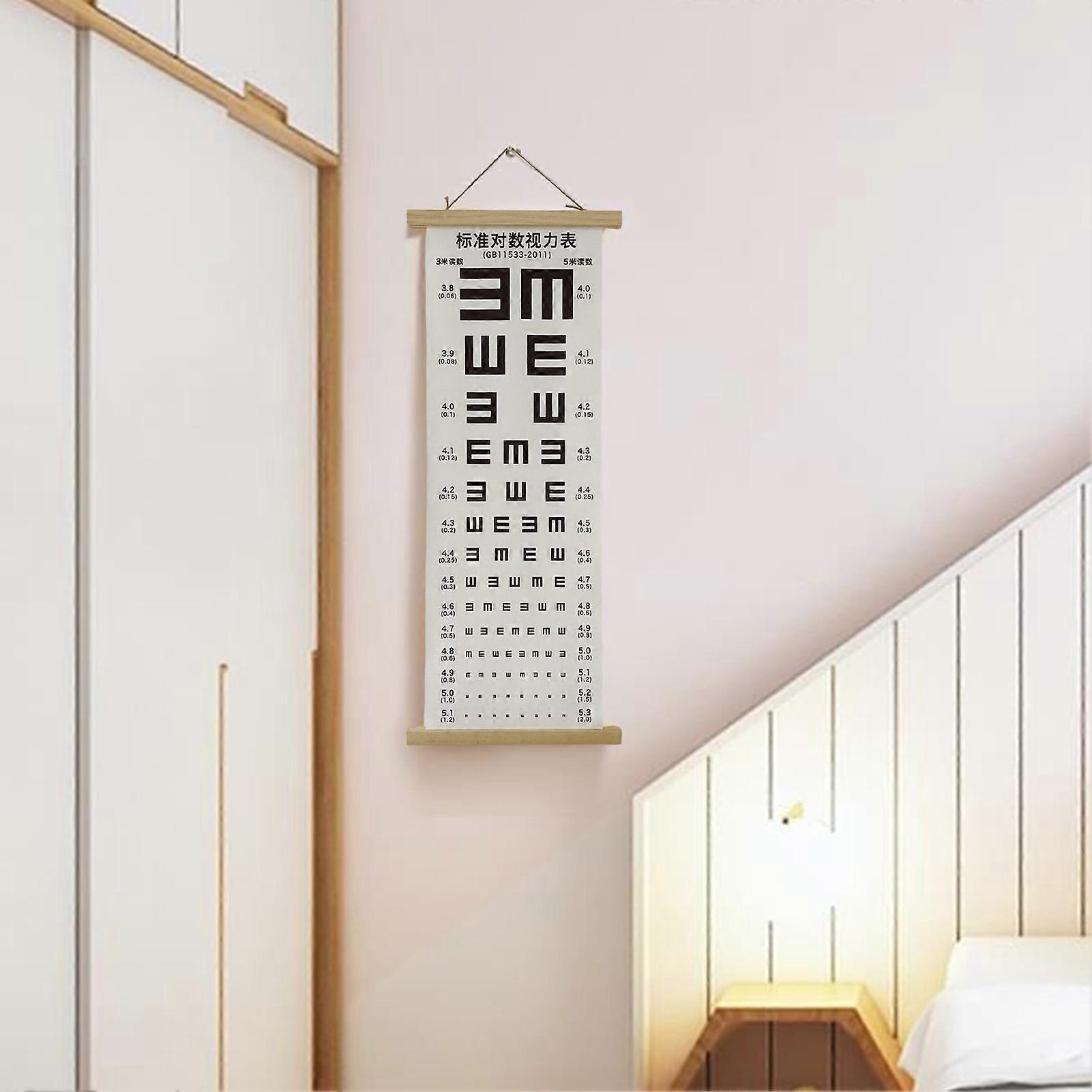Eye Chart Multipurpose Waterproof Standardized Clear Printing Accurate ...