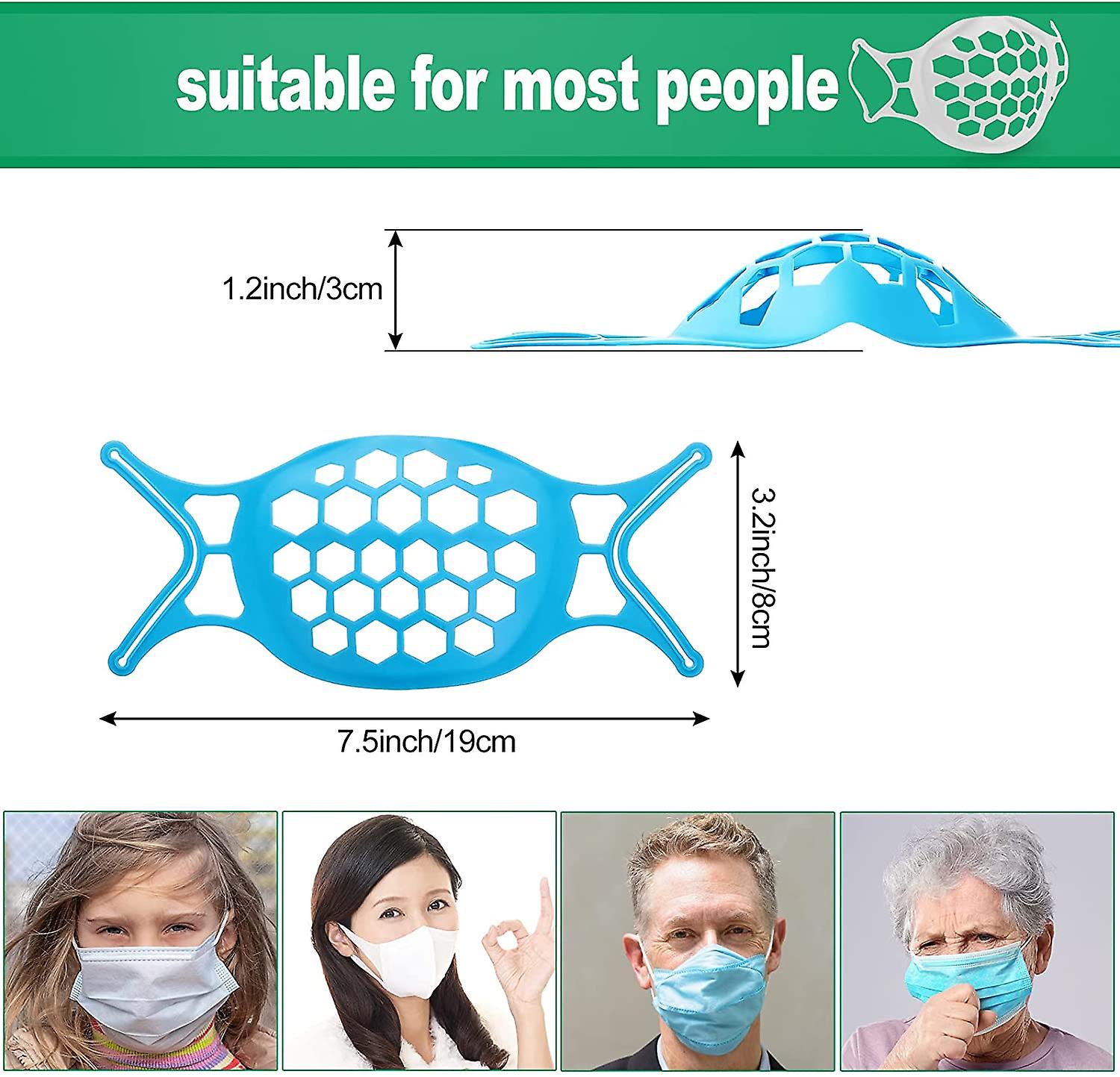 3D Face Mask Bracket Inner Support Frame Silicone Face Mask Internal ...