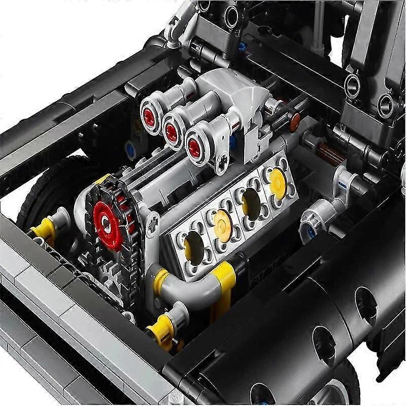 Hot Moc Bricks Tech Car Series Doms Dodged Charger 42111 Model Building ...