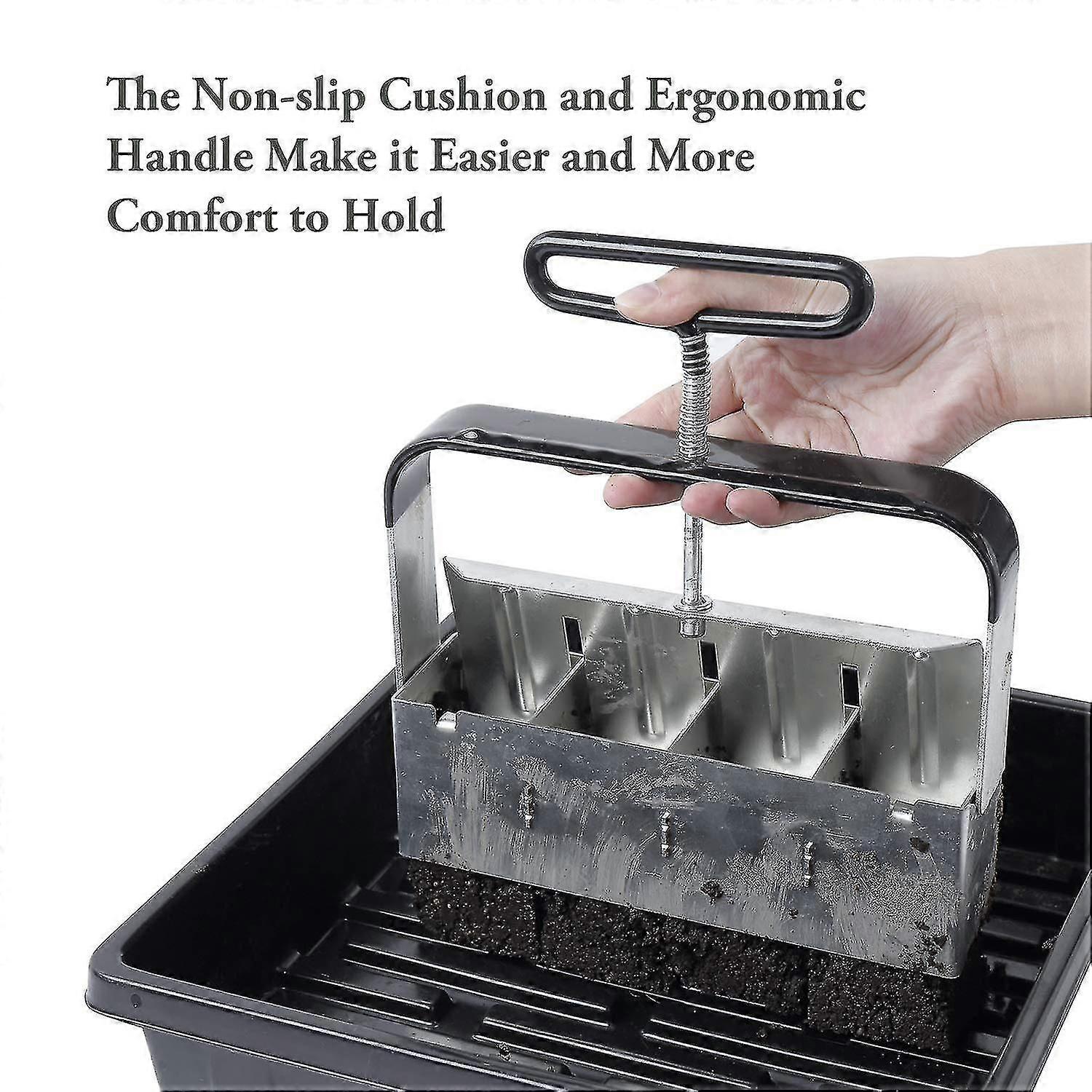 Manual Soil Block Maker Micro Soil Blocker Set 2 Inch Soil Block Soil ...