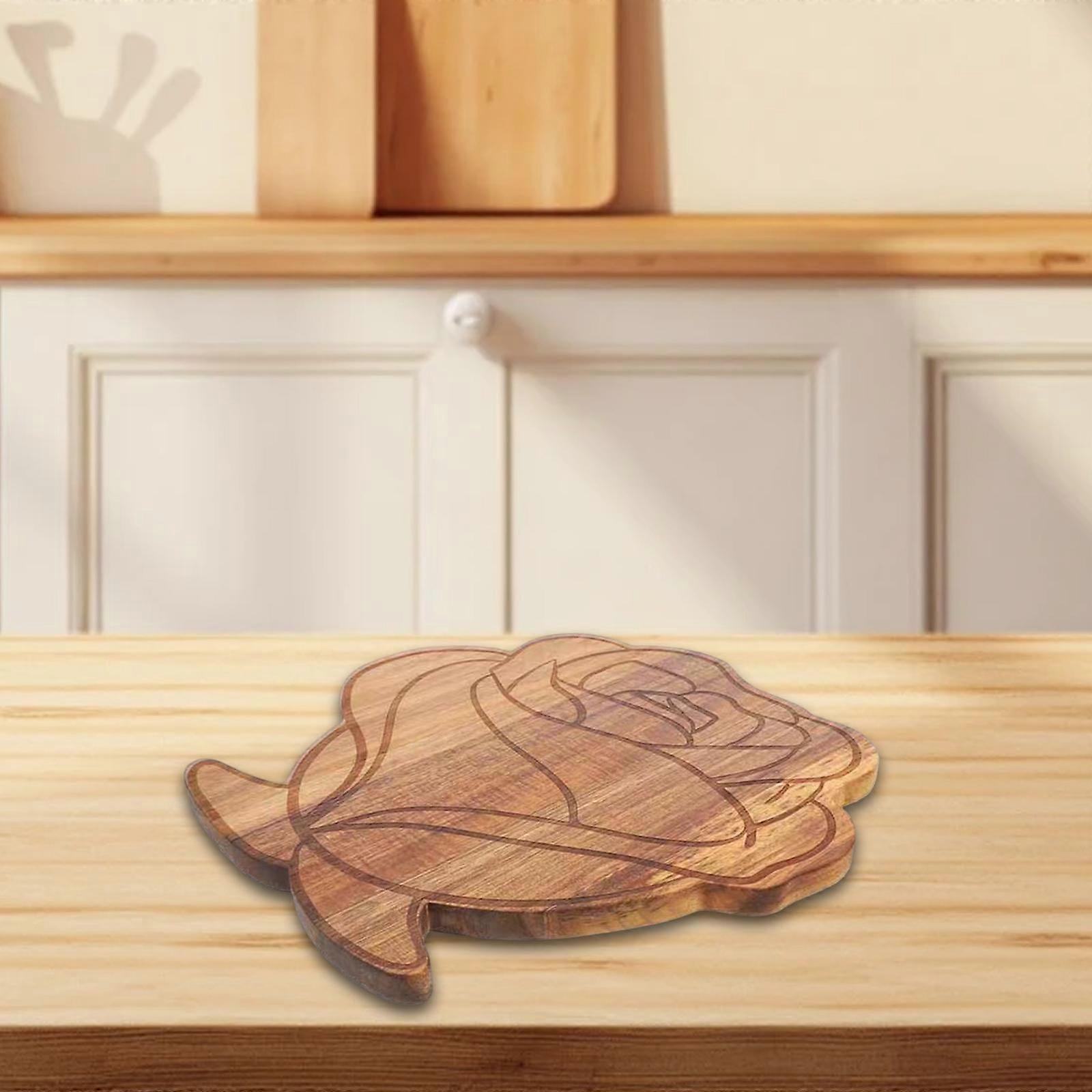 Flower Shaped Wooden Cutting Board Breadboard for Cutting Vegetables ...
