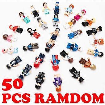 50 PCS Ramdom Minifigures, Mini Figure Toy, Building MINIFIG People ...