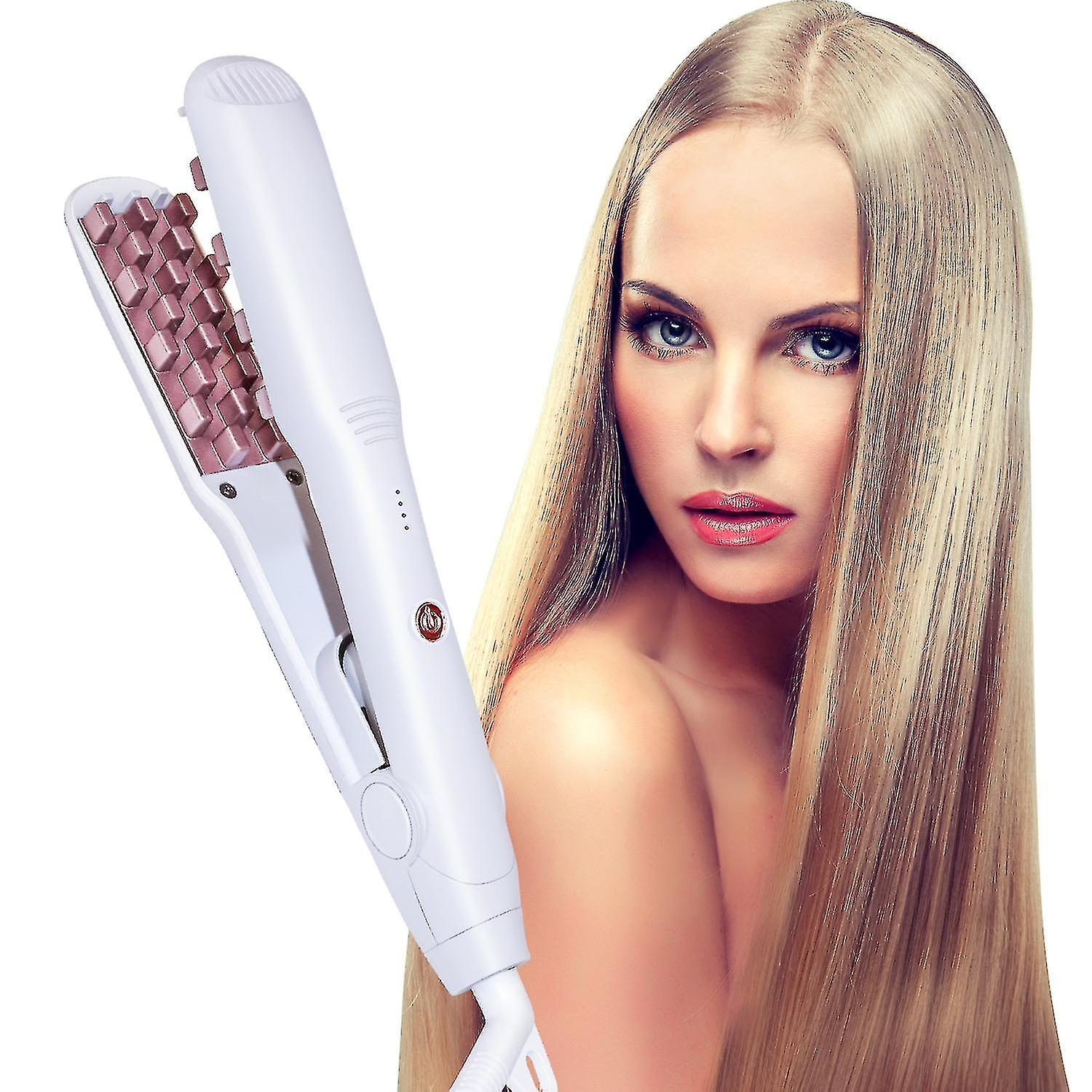 Mini Bouffant Anion Curler Root Corn Beard Grid Curl Straight Double ...