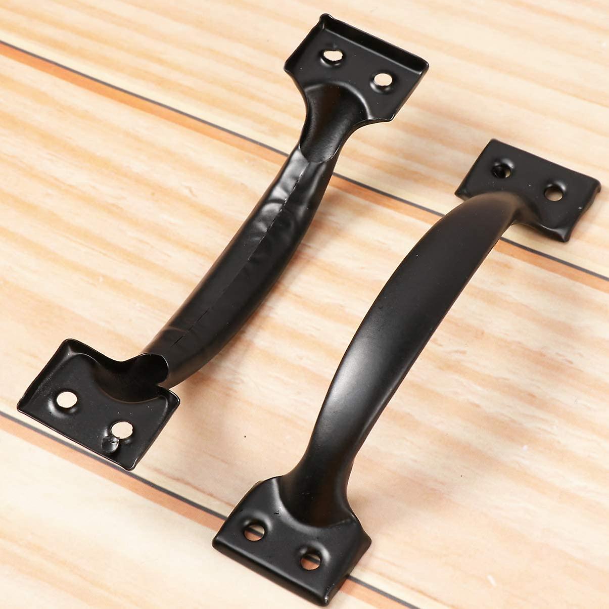 10pcs Black Barn Door Handles Wooden Fence Door Handles 6 Inch Vintage ...