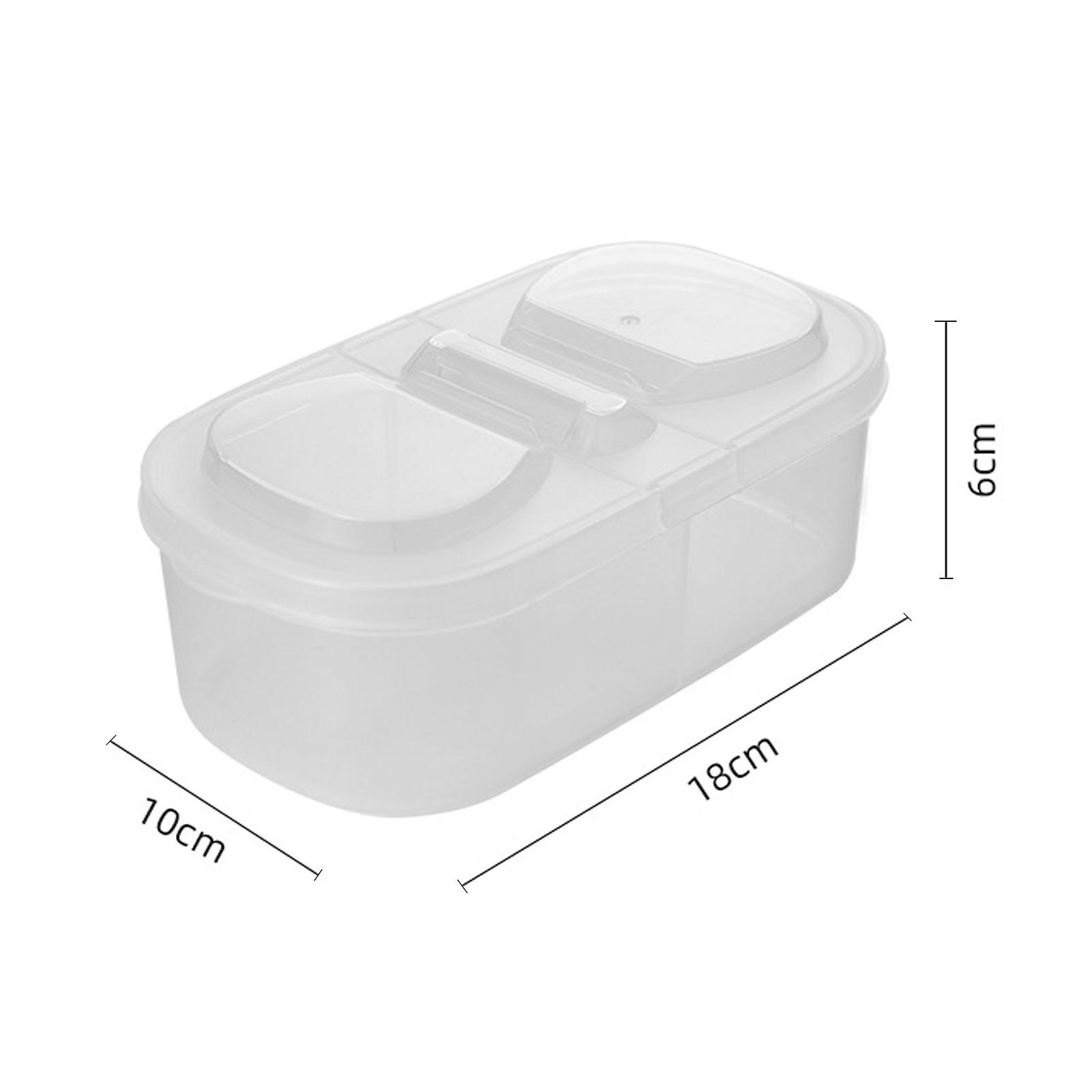 Clear Plastic Spice Storage Container Moisture-proof Food Containers ...