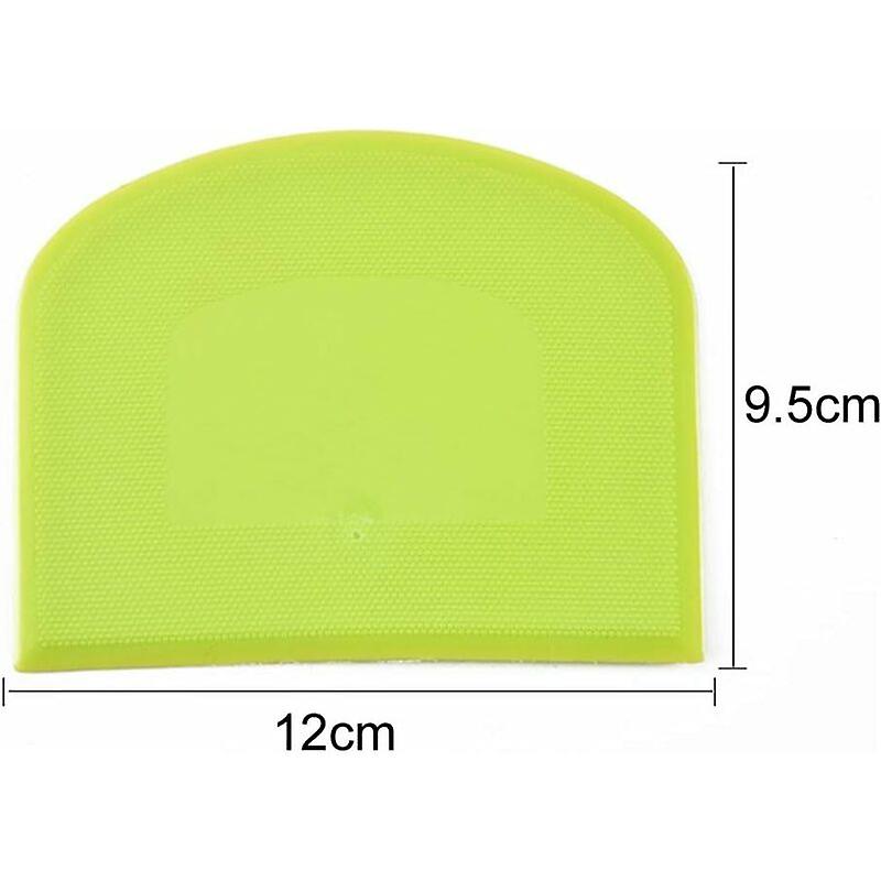 2 Pieces Dough Scraper Bowl Scraper Food Safe Plastic Dough Cutter ...