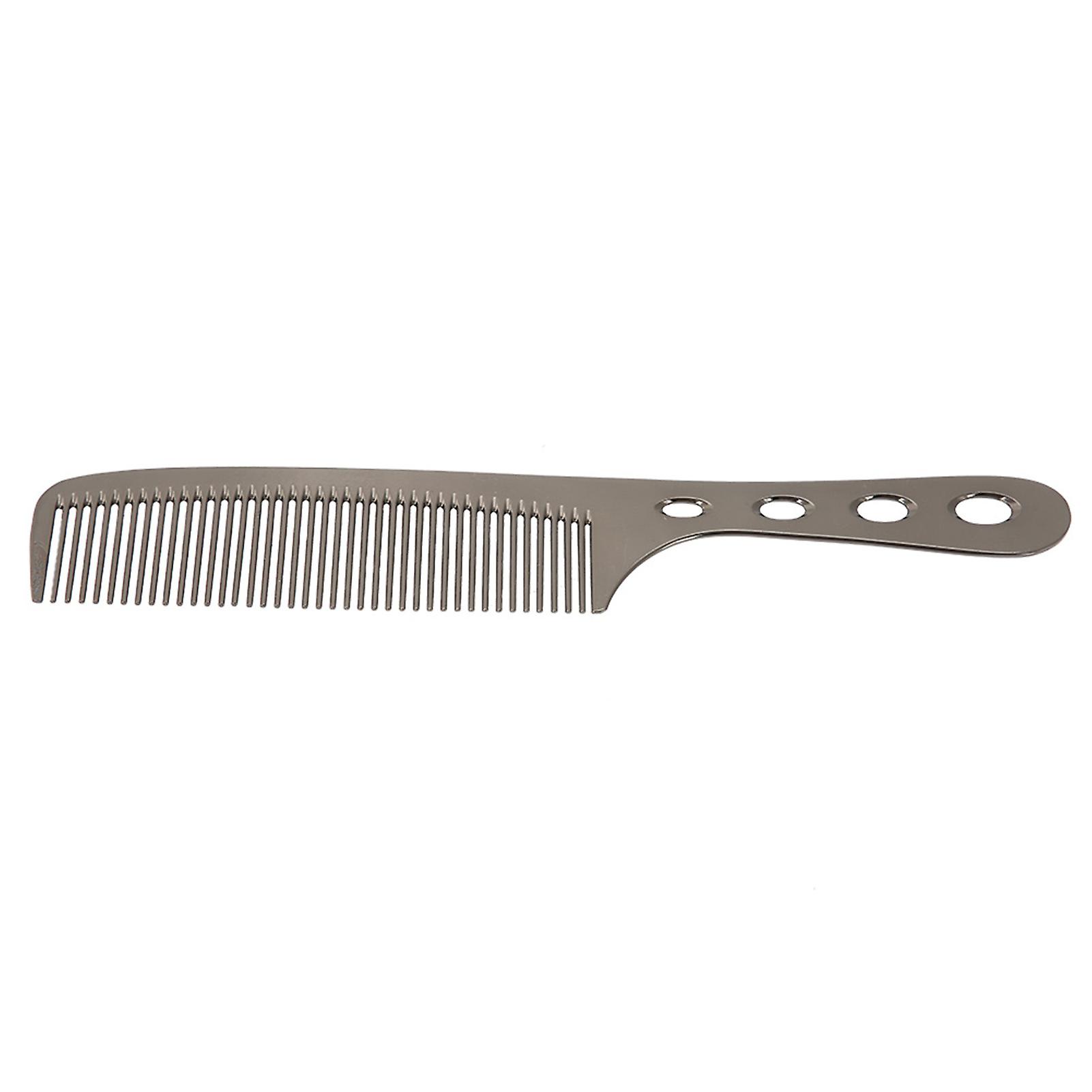 Professional Hair Comb Space Aluminum Stainless Steel Anti-static Comb ...