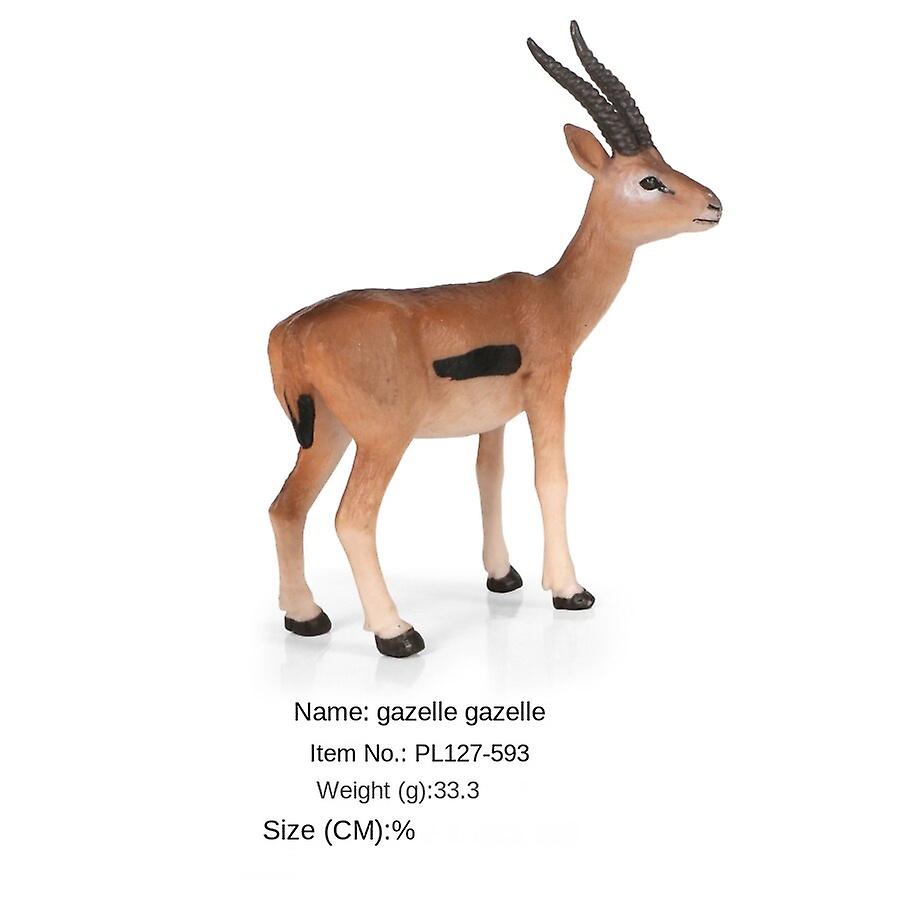 Wild Forest Animal Zoo Plastic Models Simulation Antelope Gazelle ...