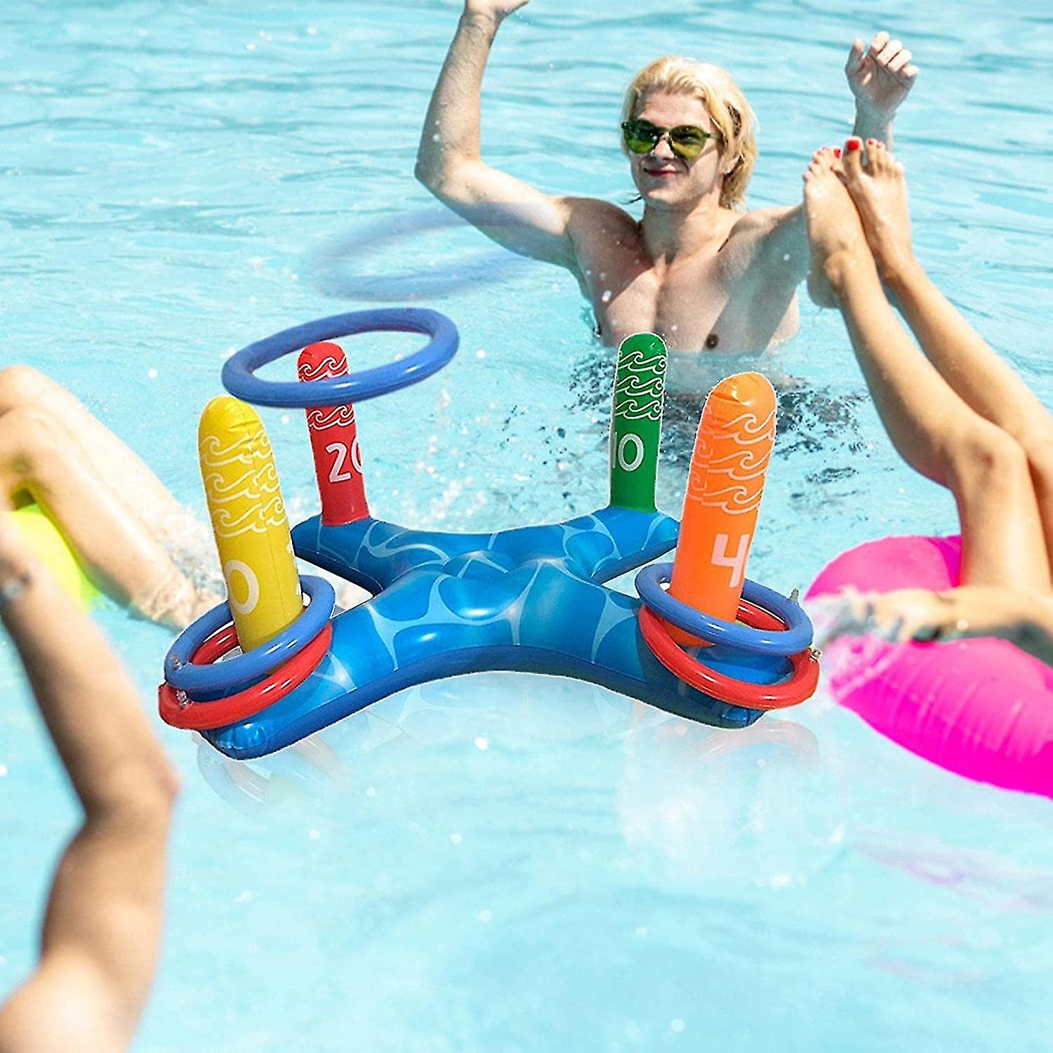 Pool Toss Game, Durable Inflatable Swimming Pool Water Game Toy, Funny ...