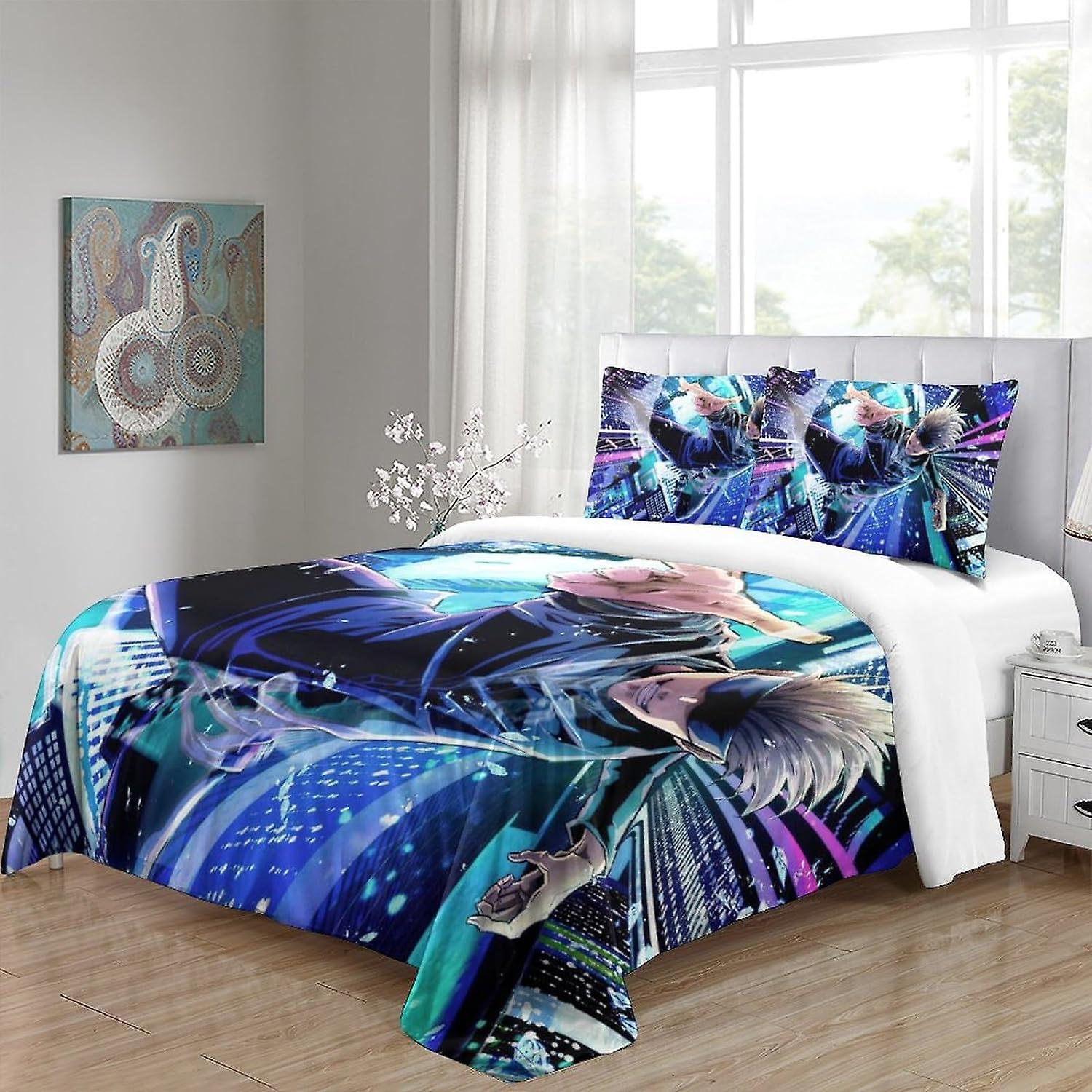 3D Anime Satoru Gojo Duvet Cover Stitch Bedding Jujutsu Kaisen Printing ...