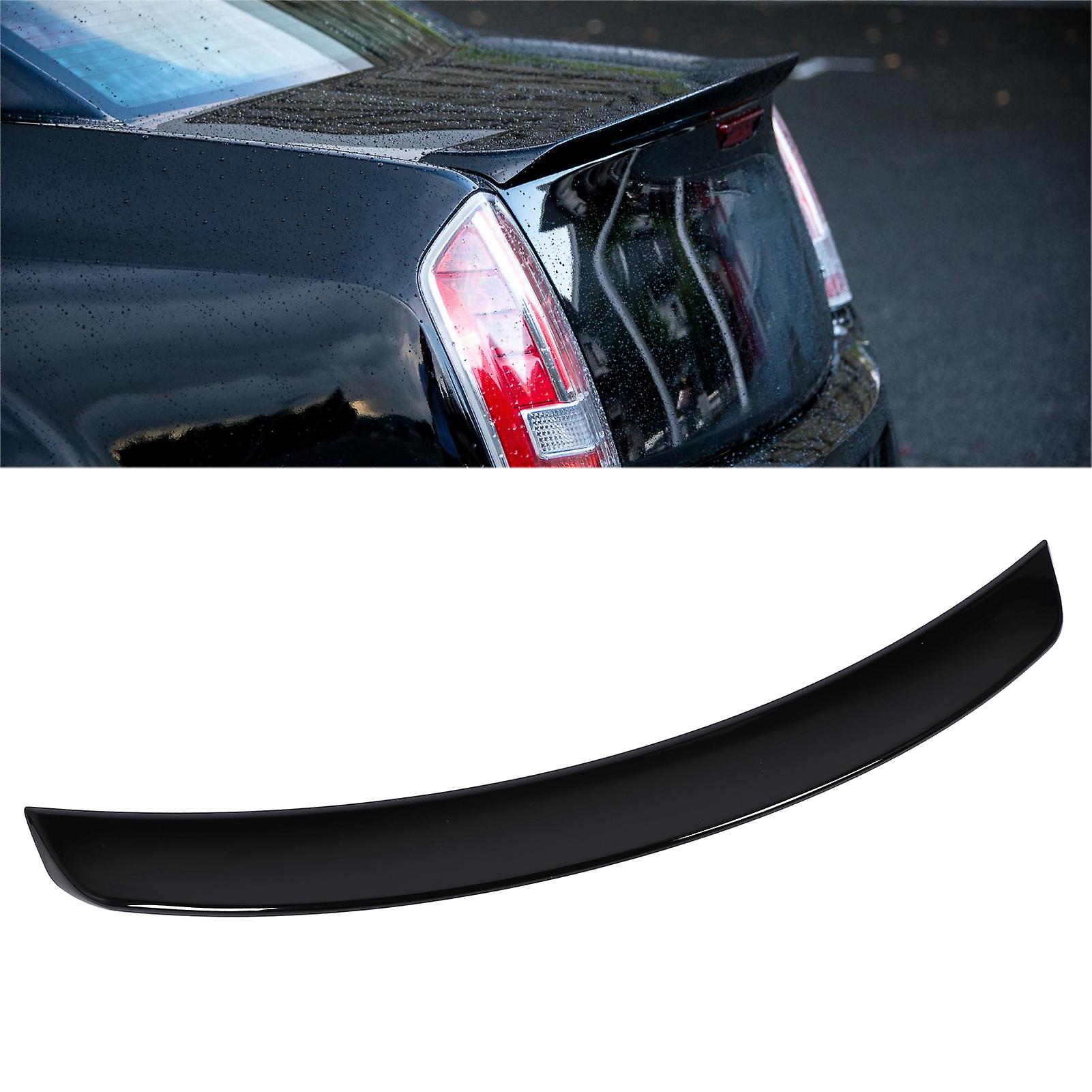 Rear Spoiler Wings Adhesive Aerodynamic Glossy Black Trunk Spoiler Wing ...