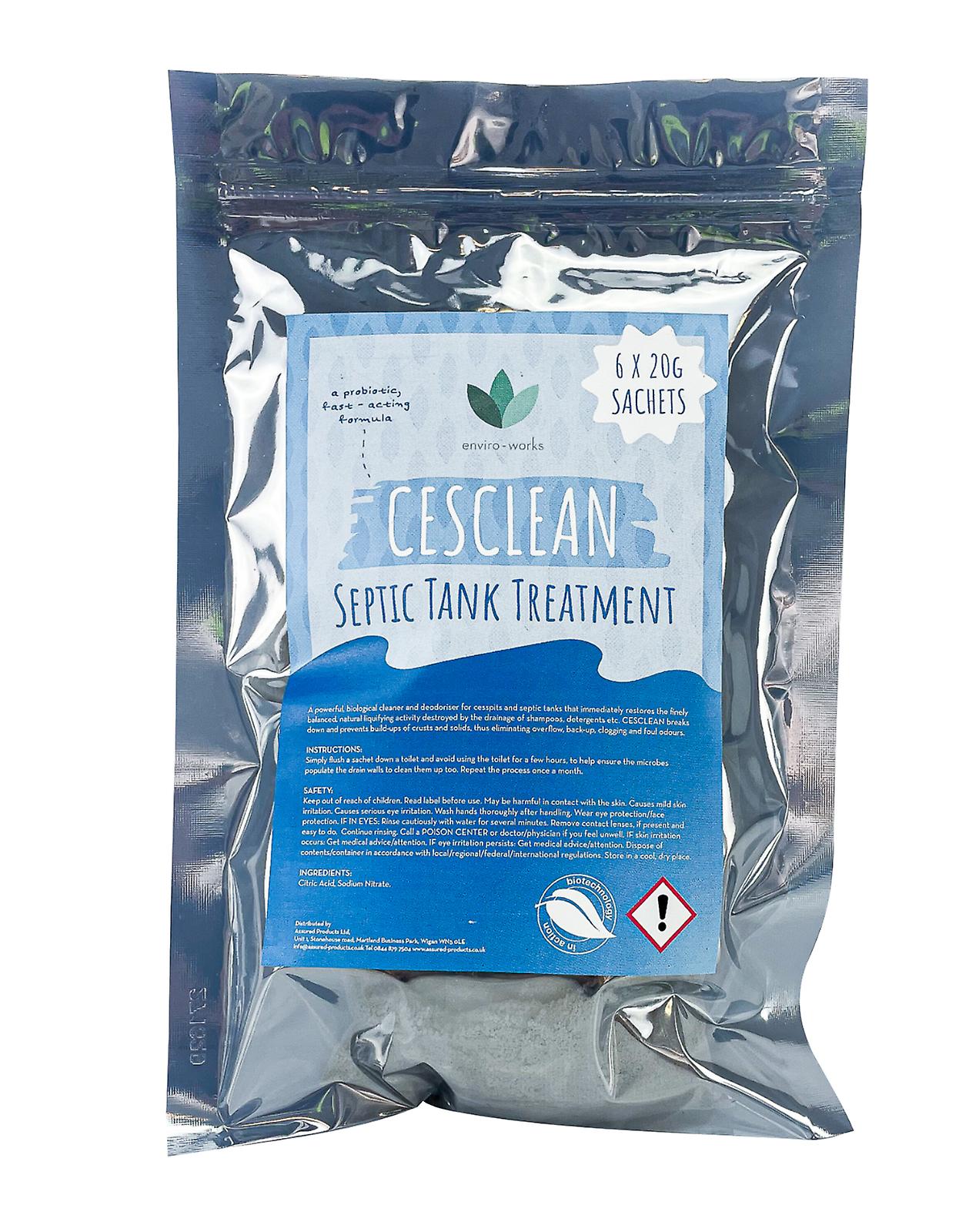 Bacterial Septic Tank Treatment Cesclean 6 x 20g 6 month supply | Fruugo UK