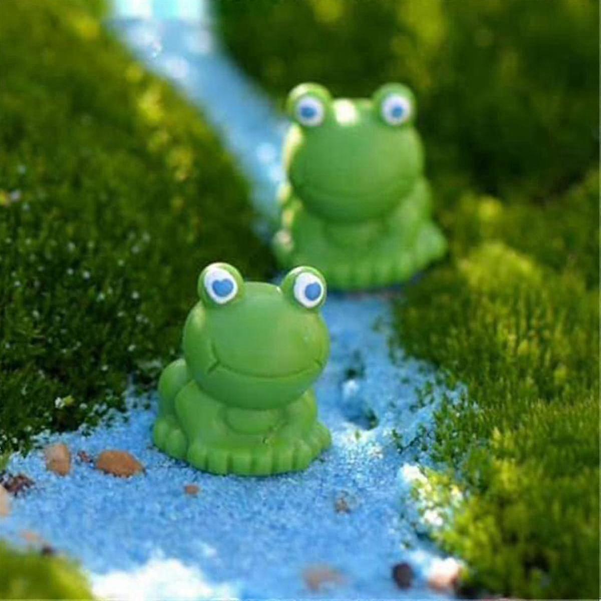 Mini Frogs 100 Pack, Mini Frog Garden Decor, Green Frog Figurines, Mini ...