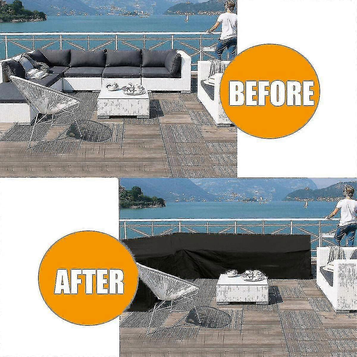 12 Size L Shape All-purpose Covers Waterproof Rattan Corner Furniture ...