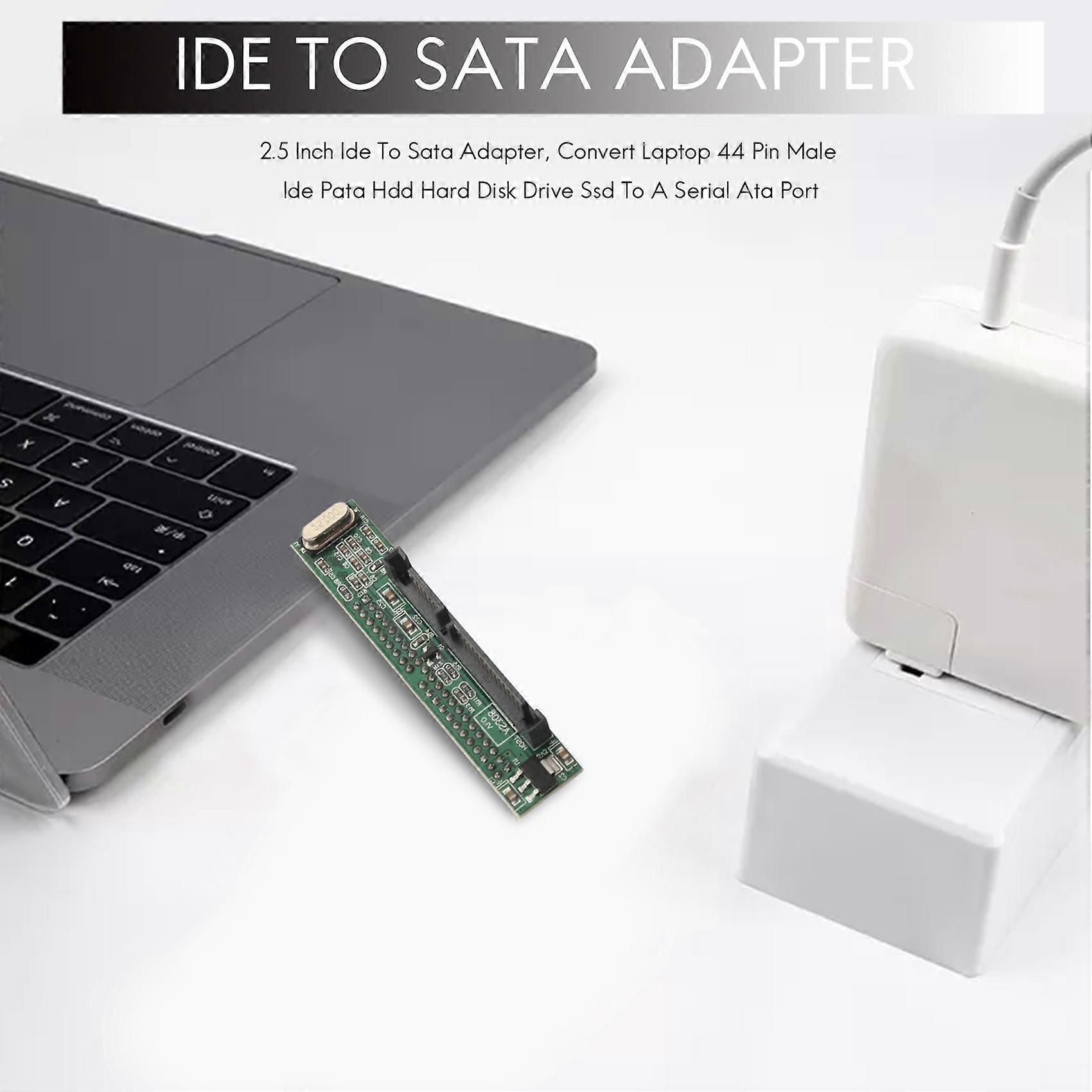 2.5 Inch Ide To Sata Adapter, Convert Laptop 44 Pin Male Ide Pata Hdd Hard Disk Drive Ssd To A ...