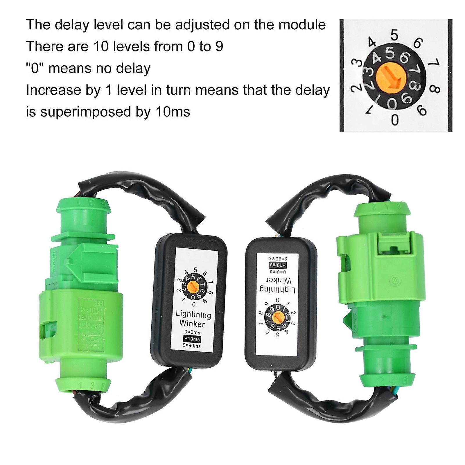 LED Tail Lights Dynamic Turn Signal Adapter Harness Blinker Module Kits ...