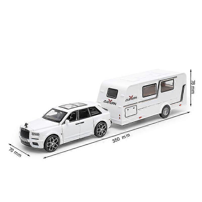 1/32 Rolls Royce Toyota Jeep With Touring Car Rv Caravan Diecast Alloy ...