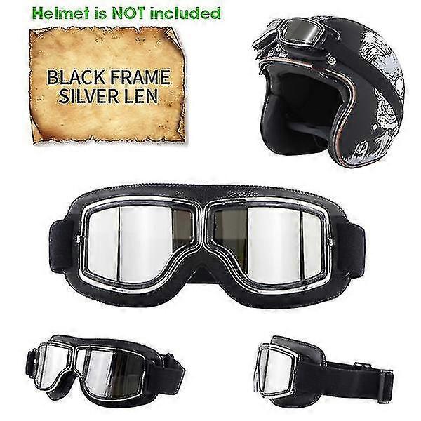 Retro Aviator Motorcycle Goggles | Fruugo UK