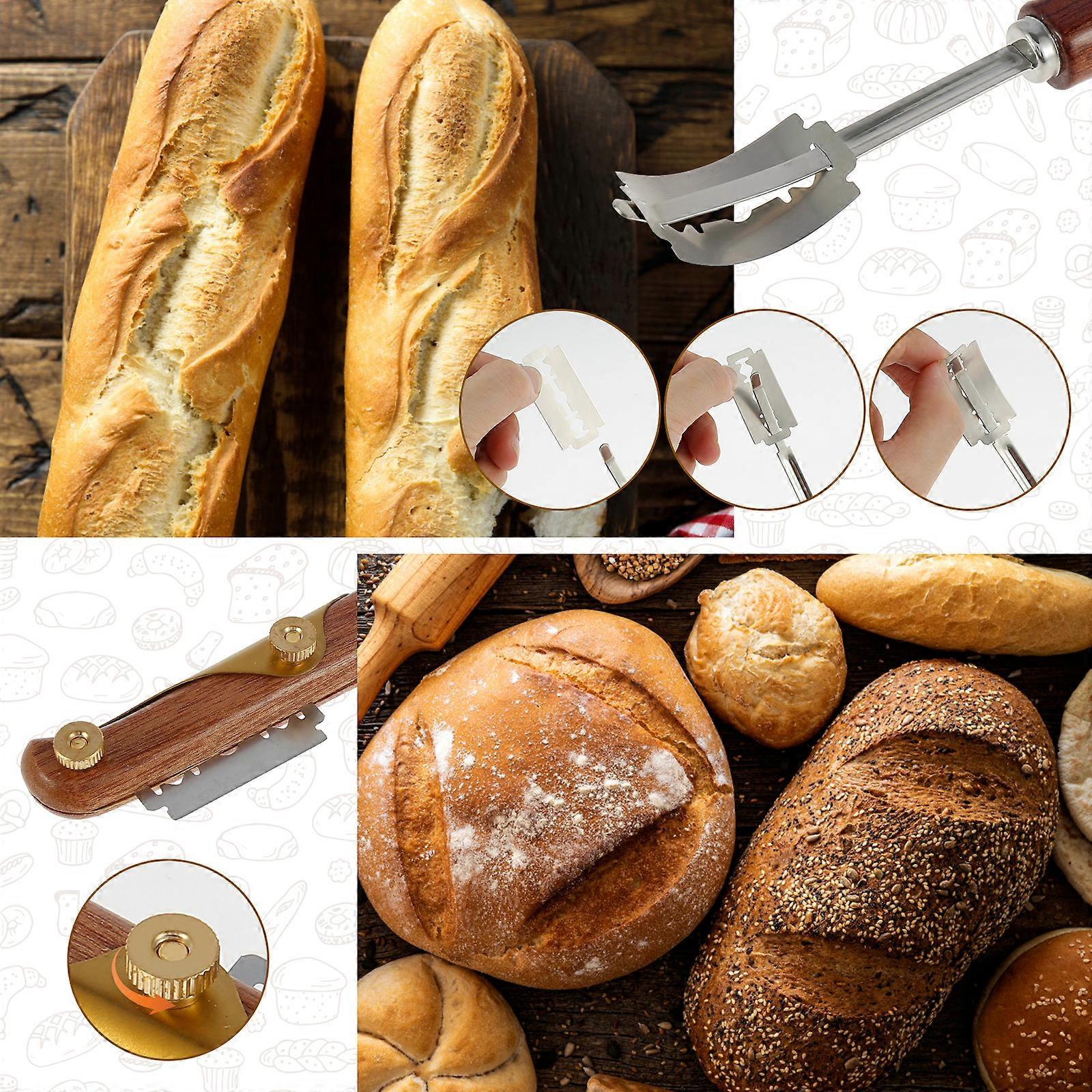 Bread Cutter French Bread Scoring Lame Dough Slashing Tool with 10 ...