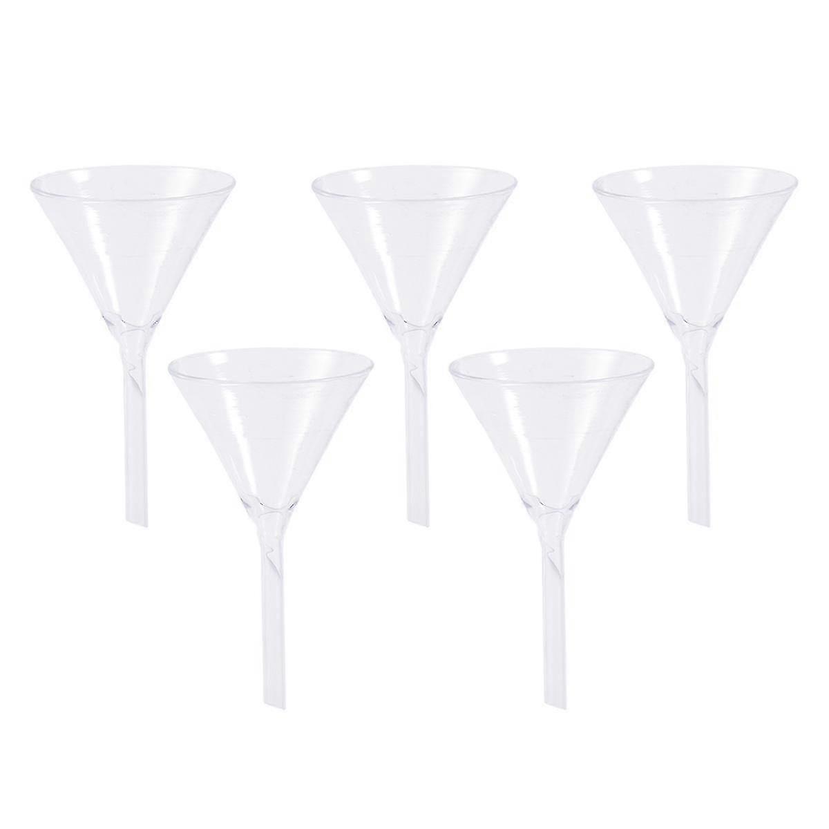 5pcs Glassware Labware Analytical Chemistry Feeding Funnel Liquid Or ...