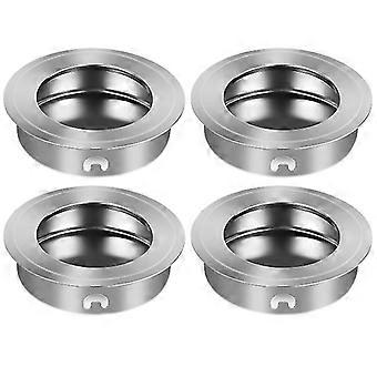 4pcs 35mm Flat Stainless Steel Recessed Flush Pull Finger Insert ...