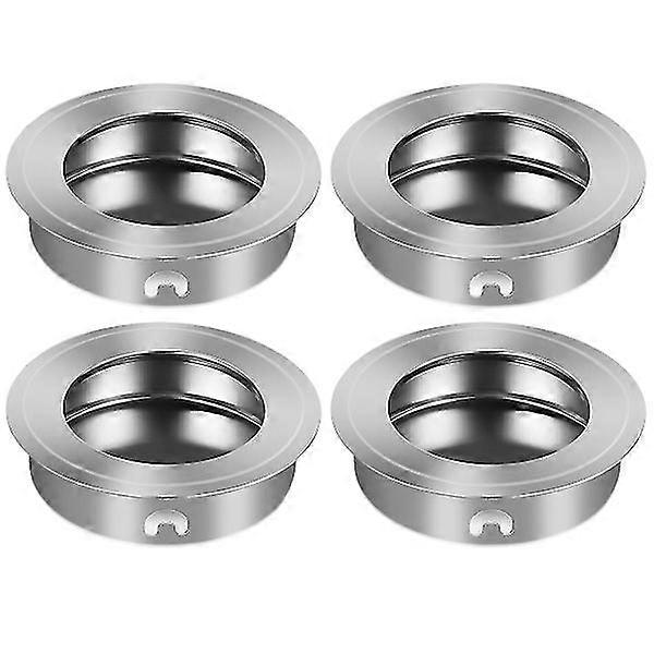 4pcs 35mm Flat Stainless Steel Recessed Flush Pull Finger Insert ...