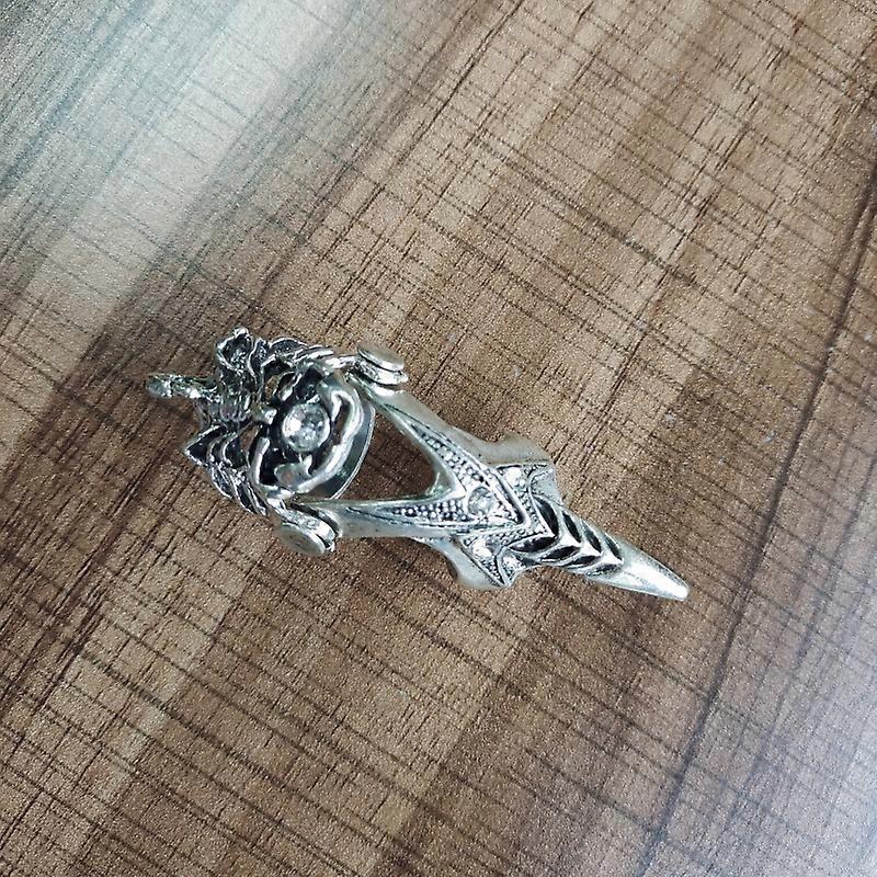 Men's Jewelry Silvery Armour Knuckle Full Finger Double Loop Activity ...