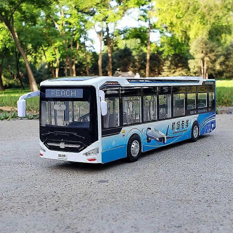 Large Size Electric Tourist Toy Traffic Bus Alloy Passenger Car Model ...