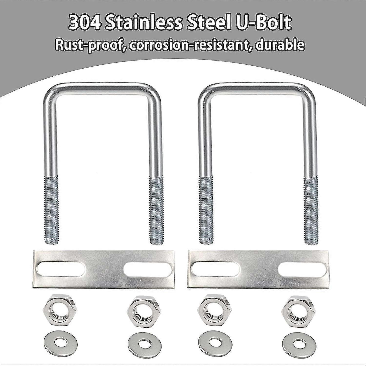 Square U-bolts U-bolts, 70 X 110 Mm Stainless Steel U-bolts, M8 U-bolt ...