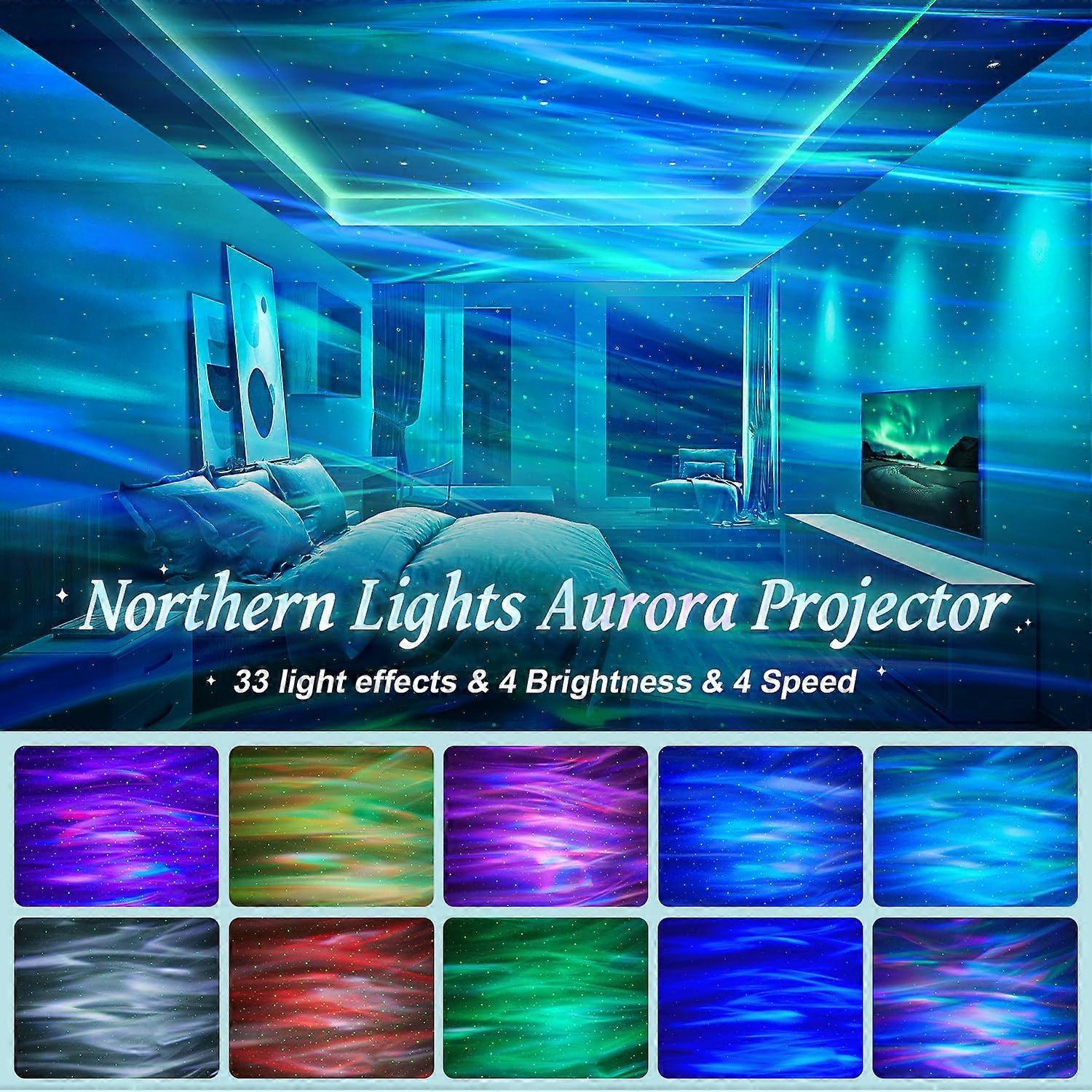 Northern Lights Aurora Projector with 33 Light Effects, Bluetooth ...