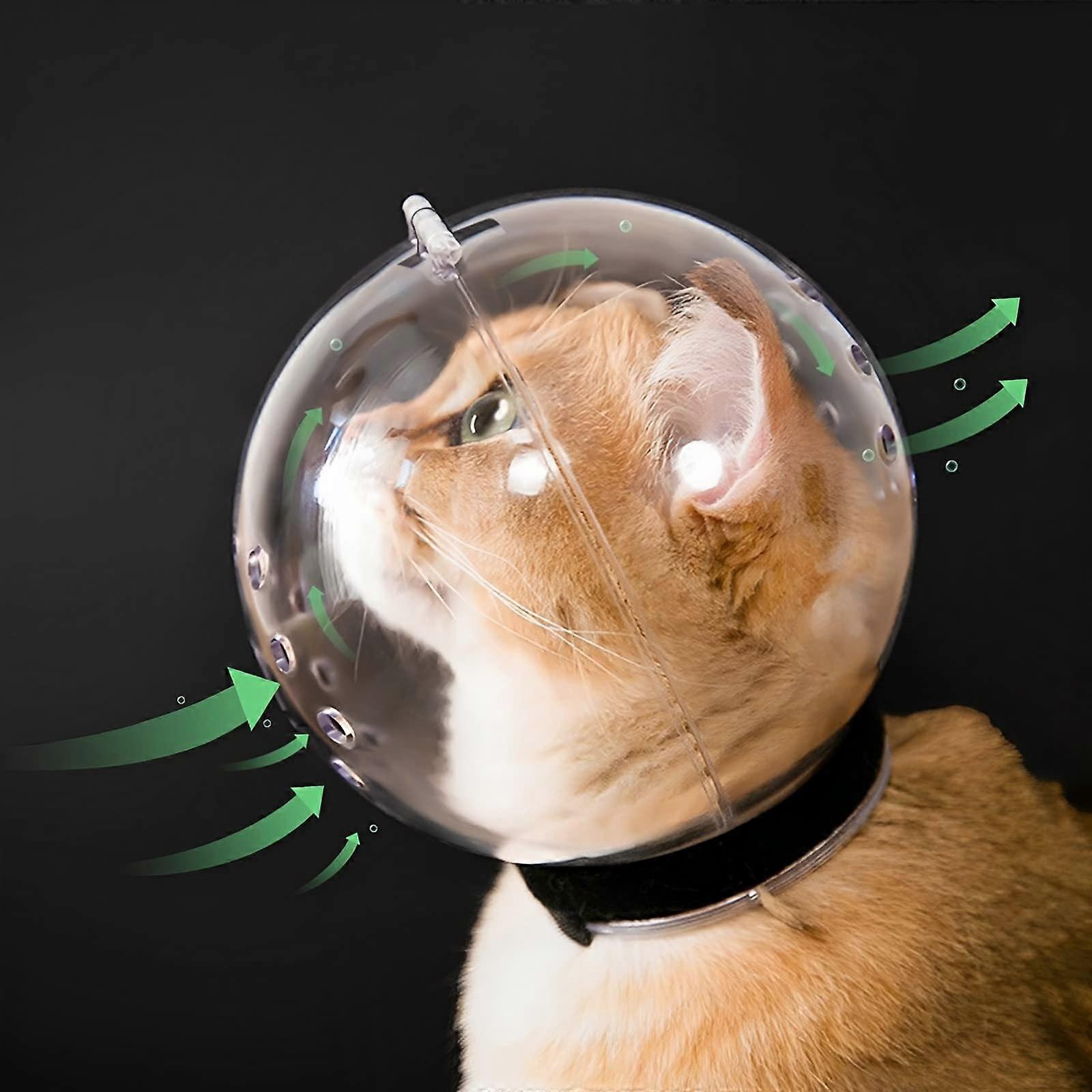 Cat hood, transparent, breathable, anti-biting | Fruugo UK