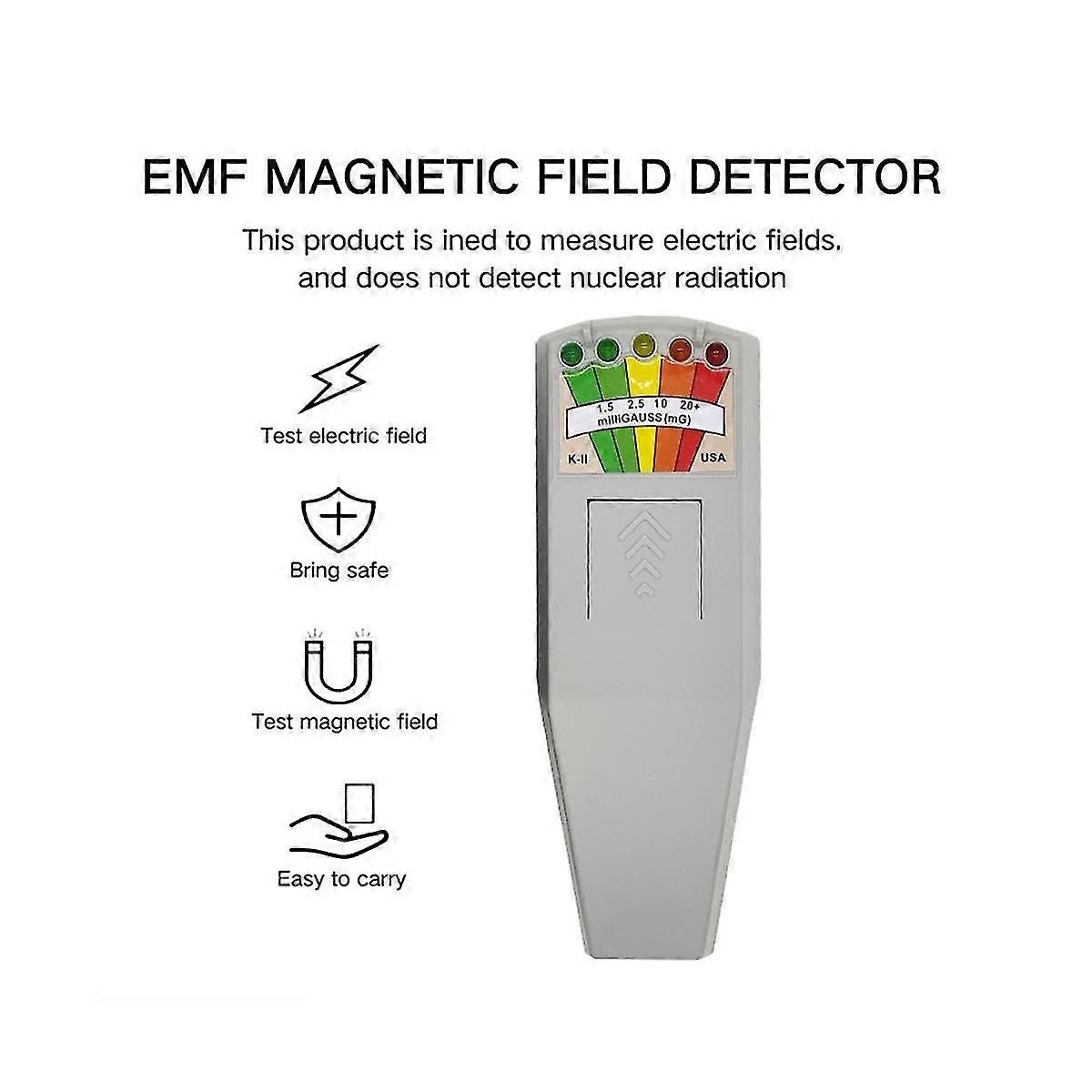 K2 Digital Electromagnetic Field Radiation Tester Handheld 5 Led Gauss ...