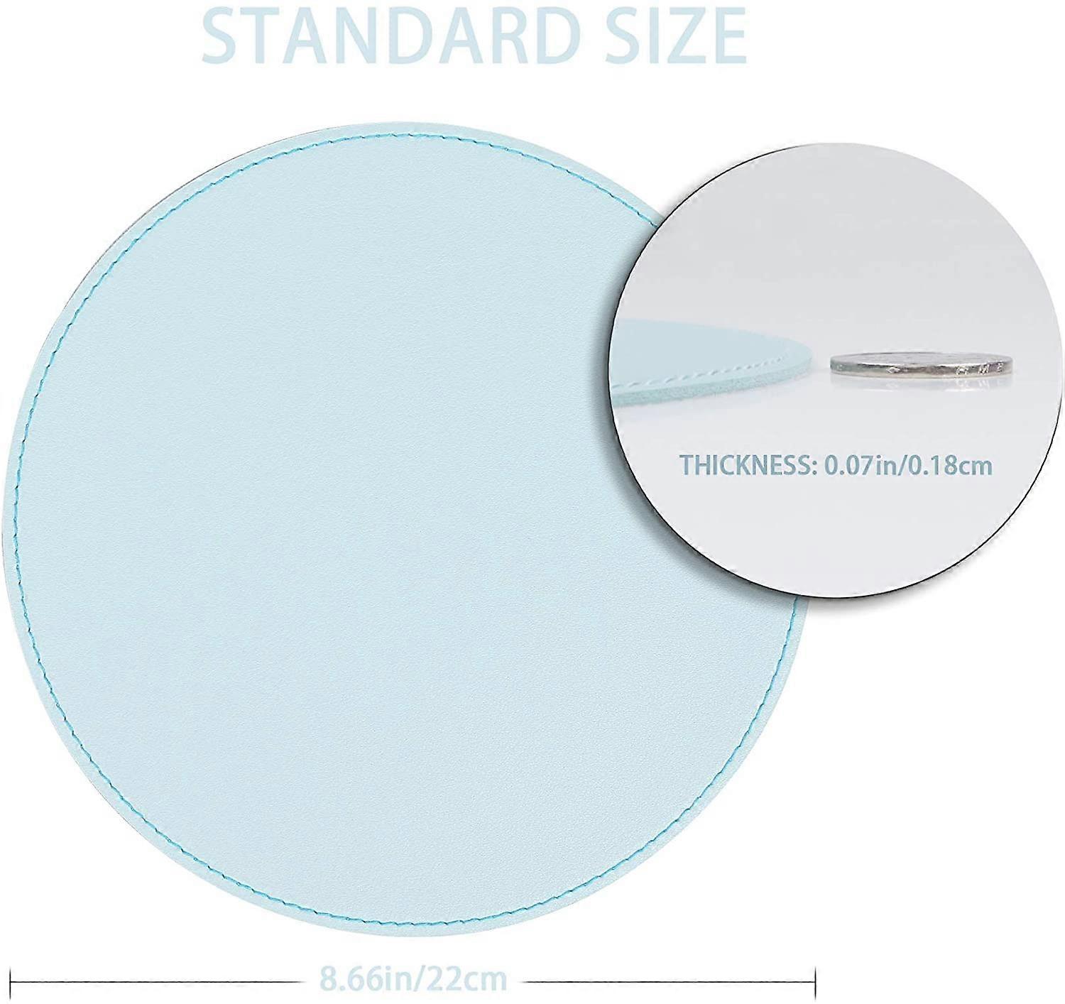 Mouse Pads, Ultra Thin Waterproof PU Leather Mouse Pad,Stitched Edges ...