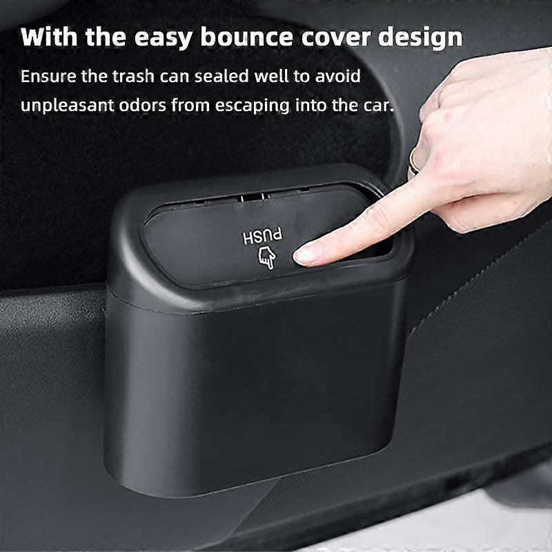 Trash Can With Lid For Tesla Model 3 Y S/X Mini Car Trash Organizer ...