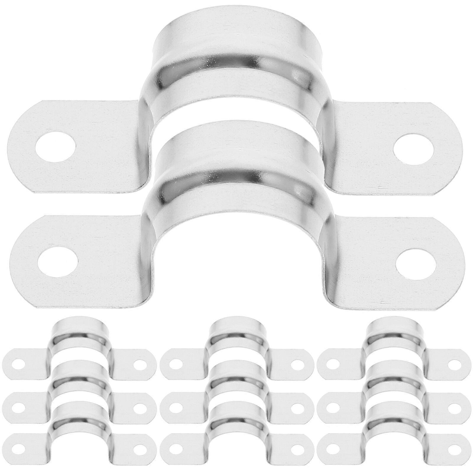 100pcs Pipe Strap Clips U-tube Clamps Heavy Duty Tube Tension Clamps ...