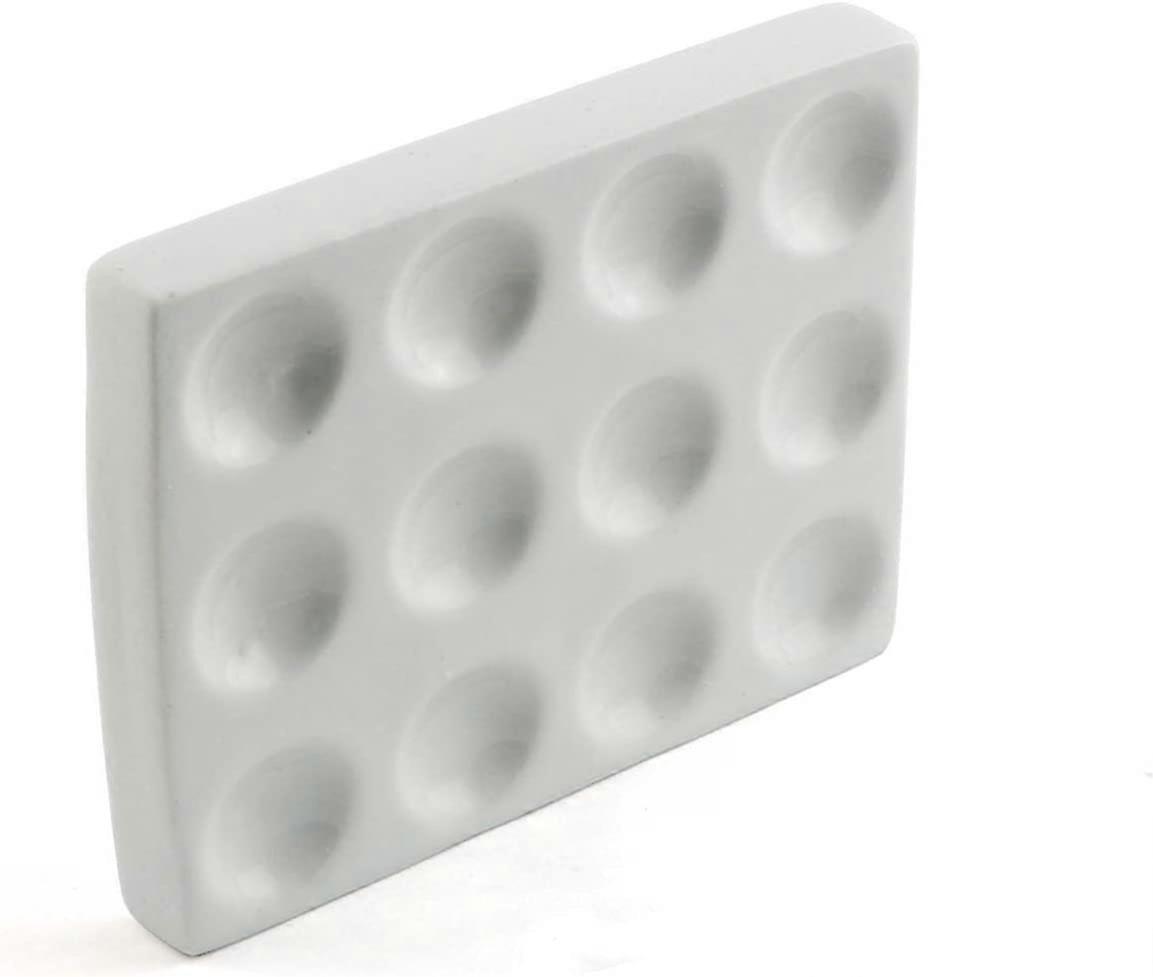 6 Wells Porcelain Spotting Reaction Plate for Laboratory Experiment ...
