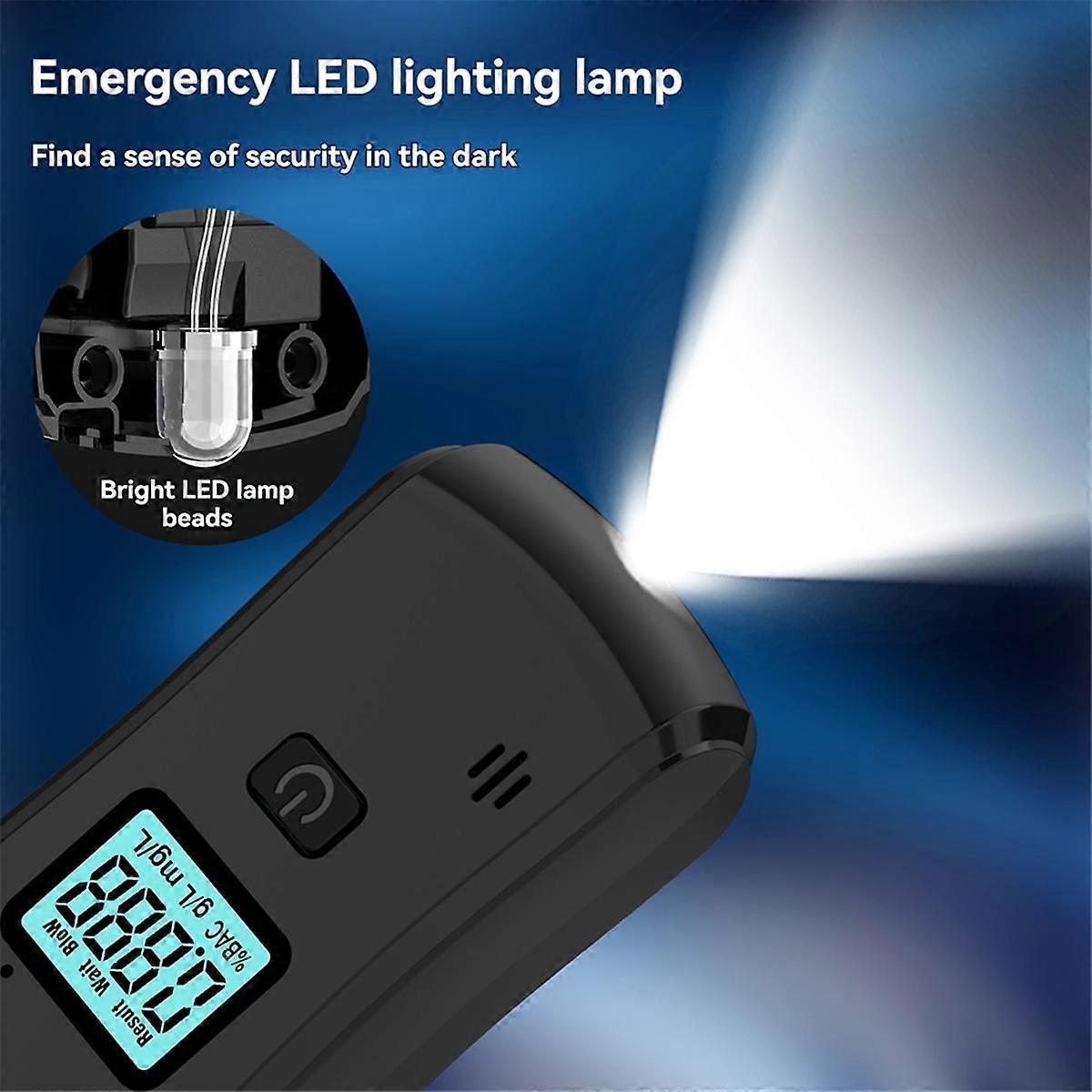 Digital Breath Alcohol Tester Car Breathalyzer LCD Screen Alcohol Meter ...