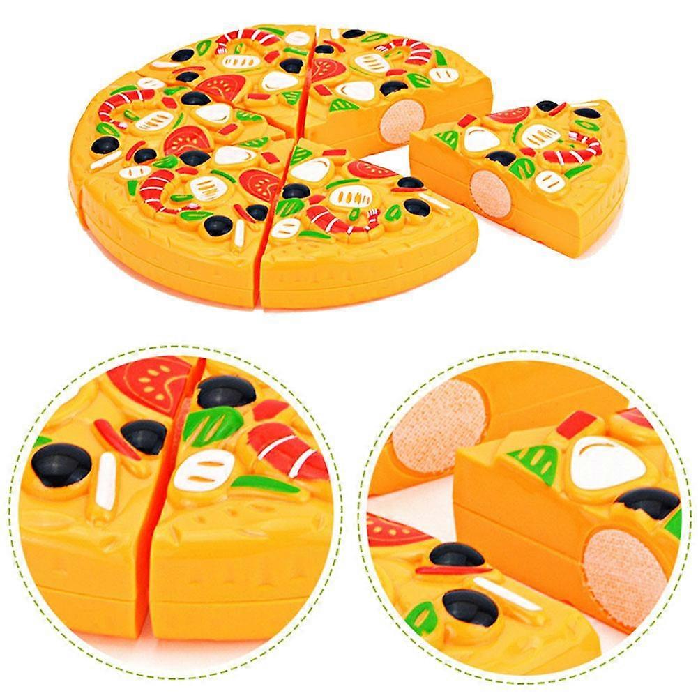 Kids Pizza Cutting Toy Simulation Plastic Pizza Dinette Child Toy ...