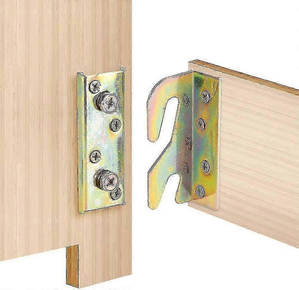 Bed Hinge, 4 Pieces Bed Rail Bracket, Heavy Duty Bed Hinge, Furniture ...