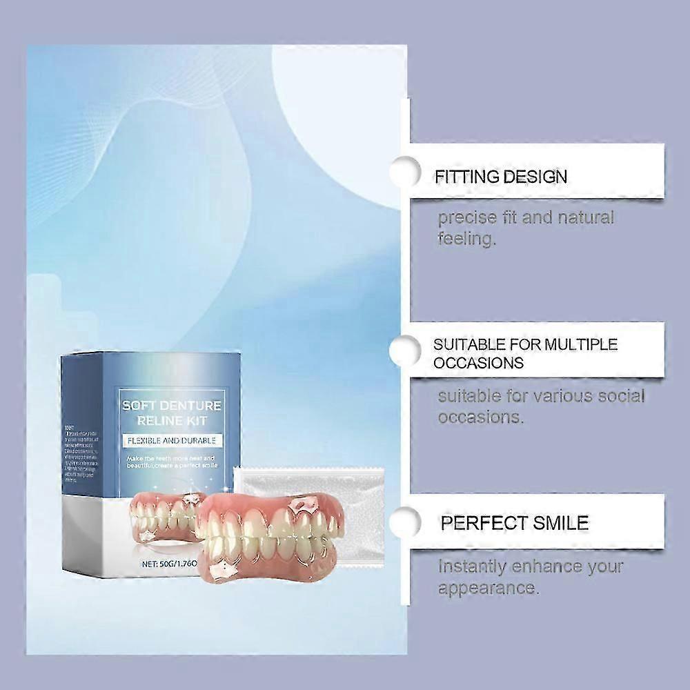 Soft Denture Reline Kit, Denture Repair Kit, Snap On Dentures Teeth ...