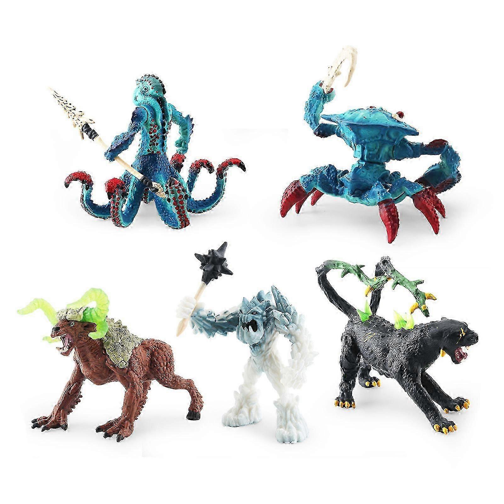 Monsters Figurine Various Water Crab Octopus Ice Demon Cattle Black ...