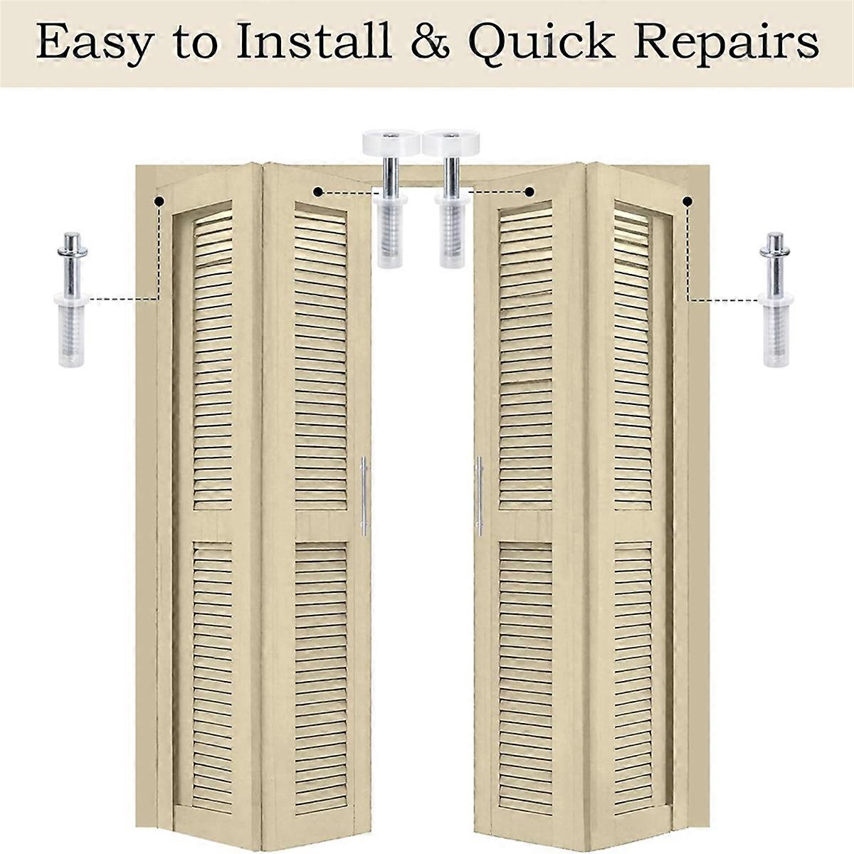 Bi-Fold Door Top Roller Guide Wheel and Top Pivot,Spring Loaded Bifold ...