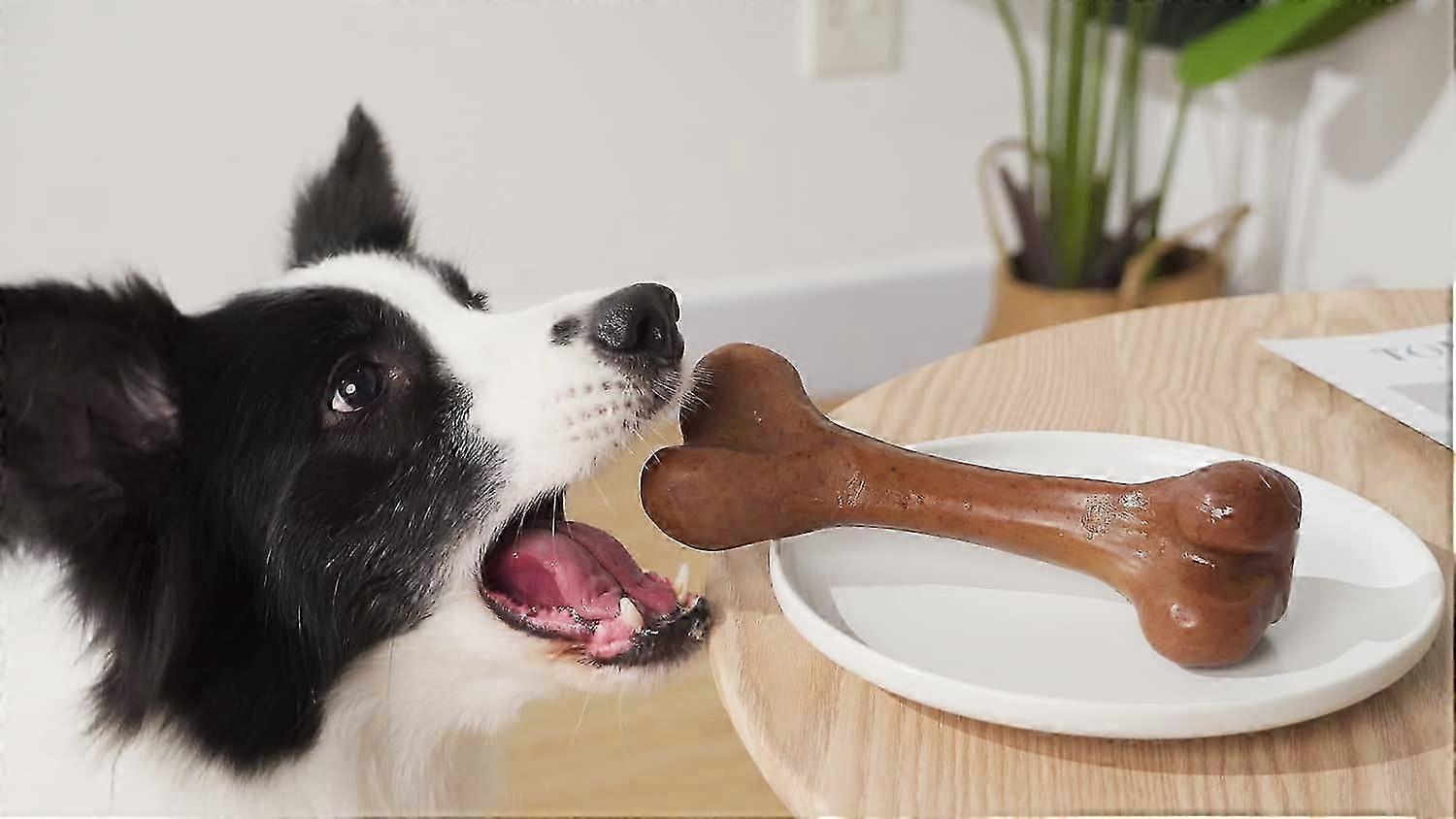 Dog Chew Toy, Aggressive Dog Chew Bone, Beef Flavor, Sturdy and Durable Dog Bone Toy, for Small ...