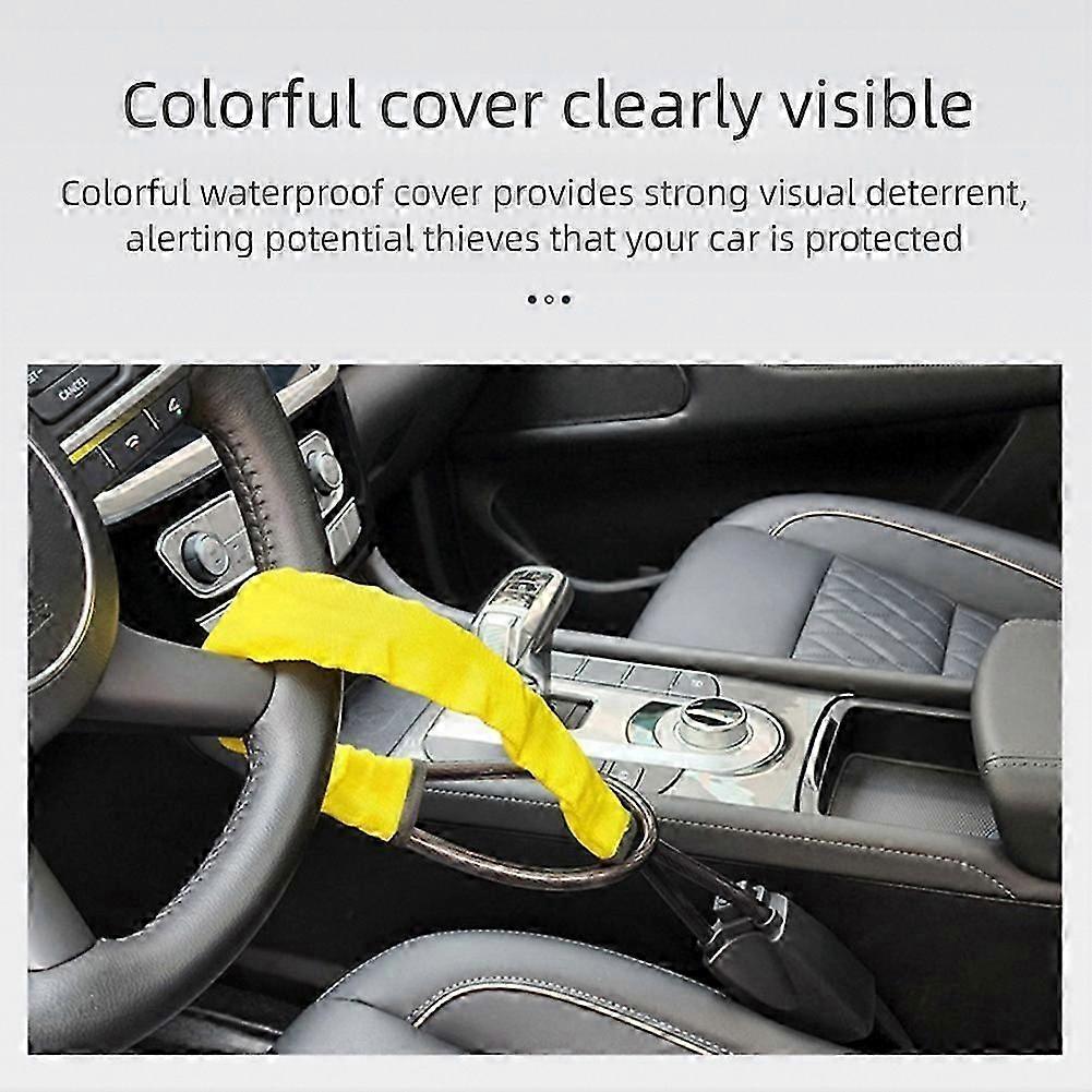 Universal Car Steering Wheel Lock - Heavy Duty Anti-Theft Device with ...