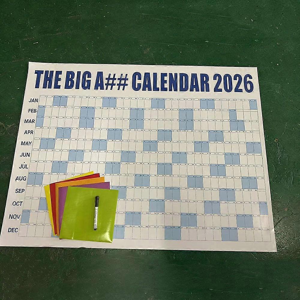 Large 2026 Calendar Planner Sheet Schedule Sticker Planner Target 365 ...