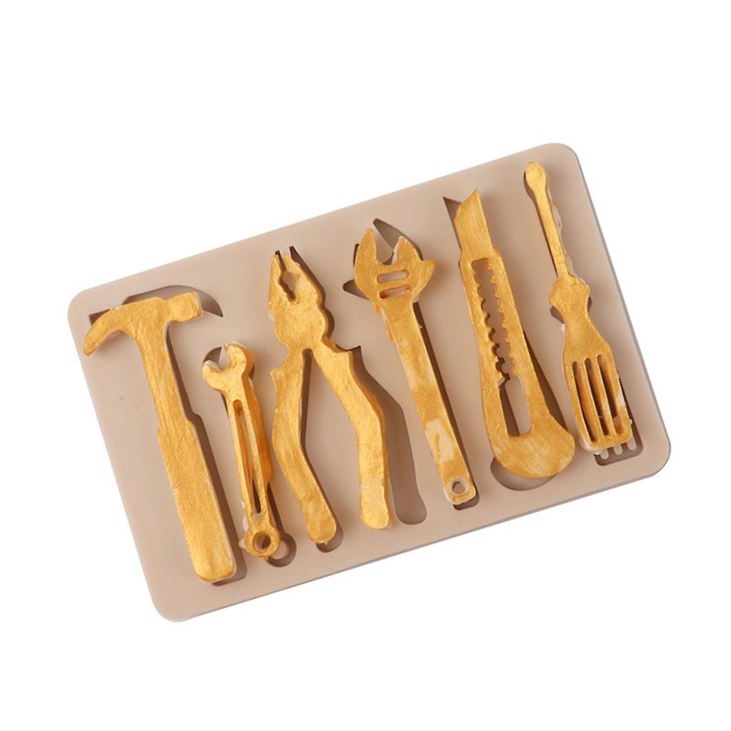 Cake Chocolate Decorating Baking Mould Tools Spanner Saw Ladder Shape ...