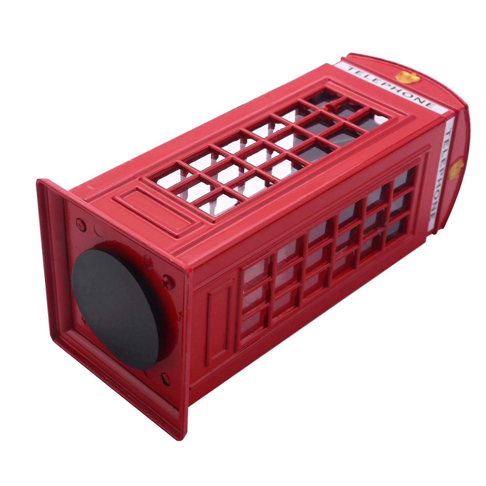 Metal Red British English London Telephone Booth Bank Coin Bank Saving ...