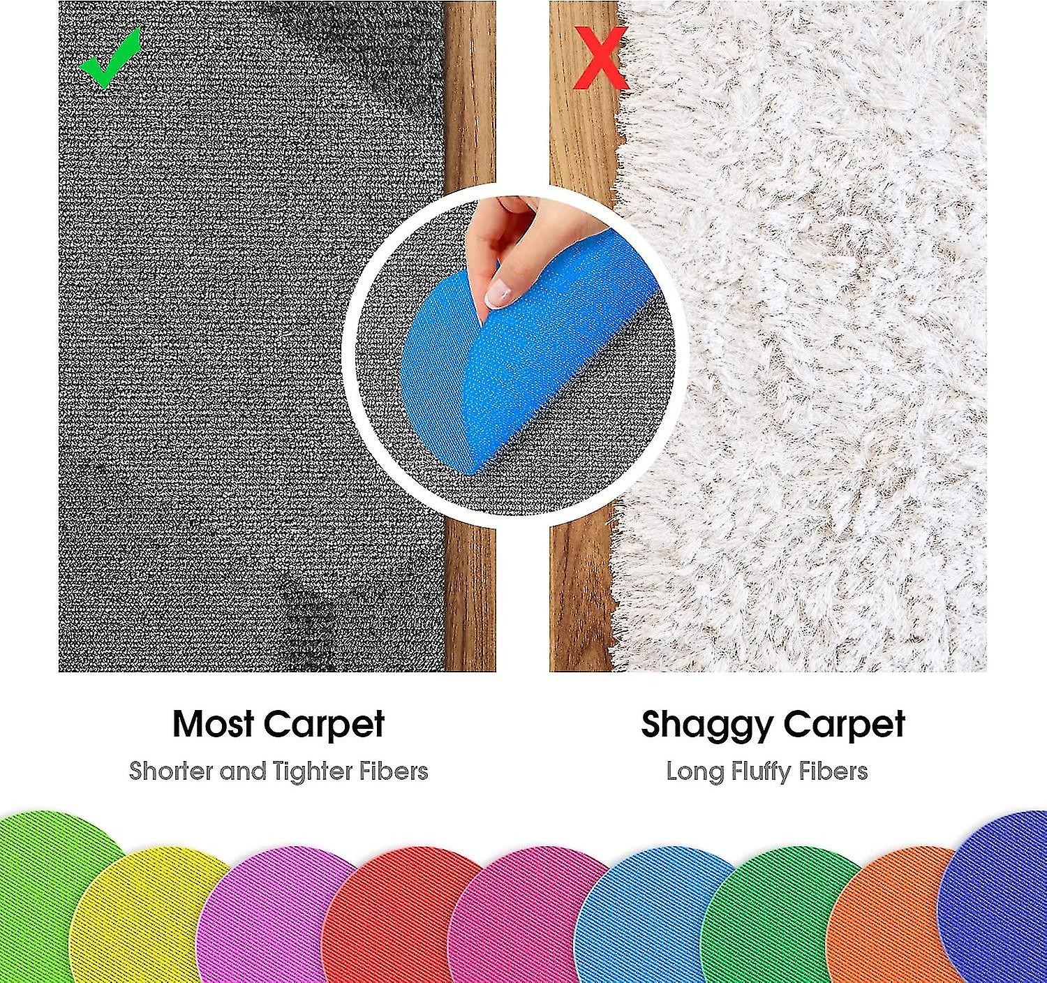 81 Pcs Carpet Markers For Classroom, Colorful Floor Spot Carpet Dots ...