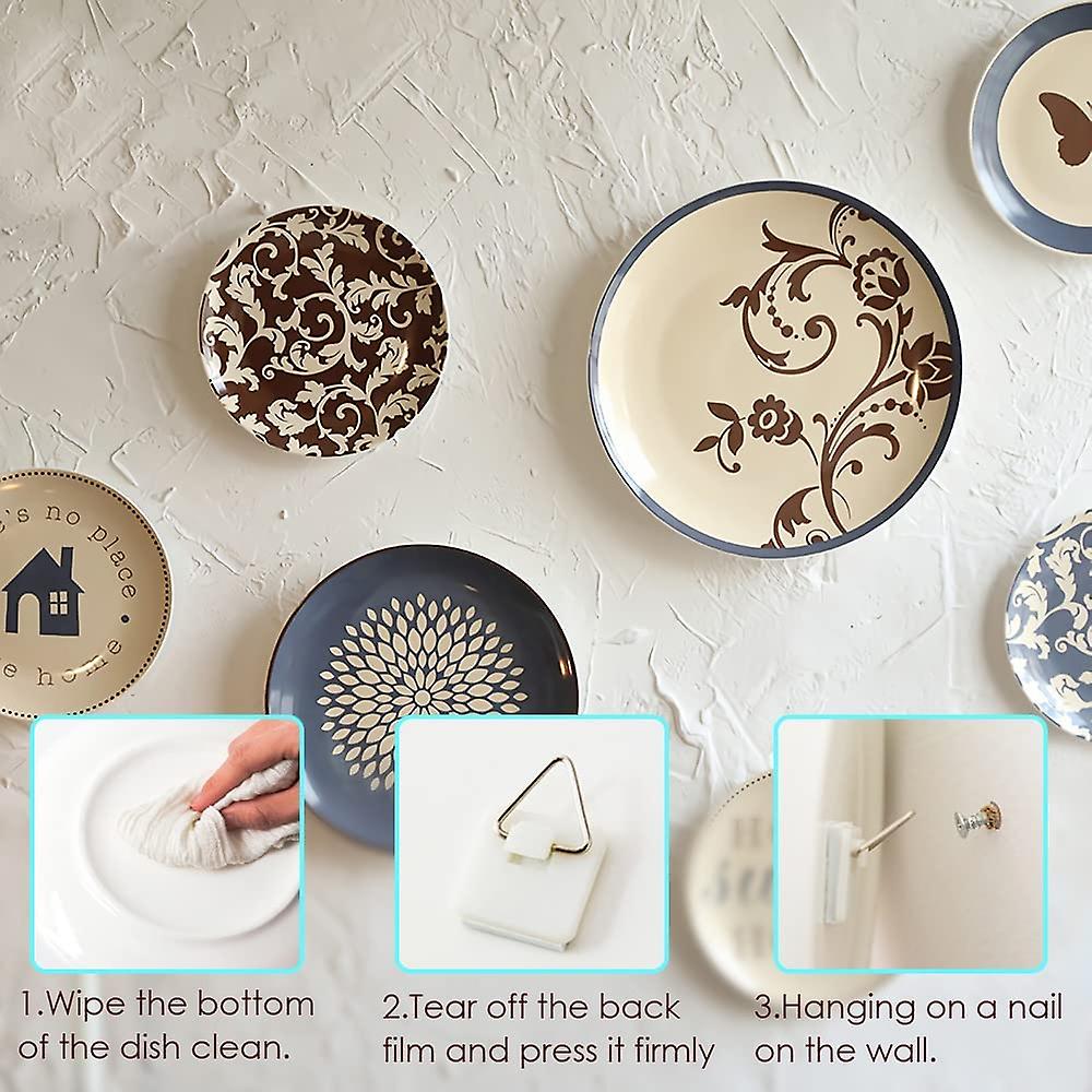 50 Pack 1 Inch Invisible Adhesive Holders, Vertical Adhesive Wall ...